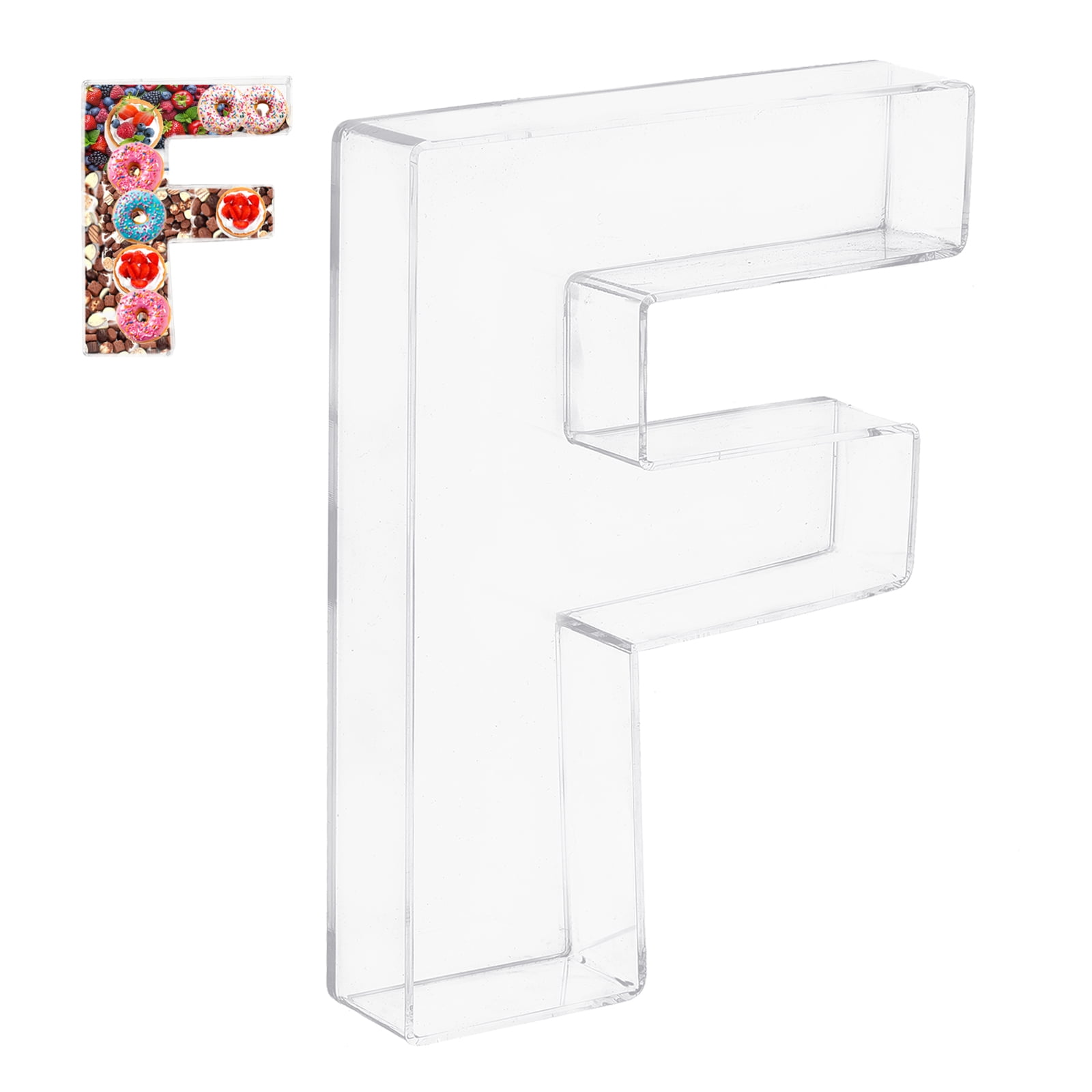 Uxcell Acrylic Letter Box, Reusable Display Fillable Tray Container for ...