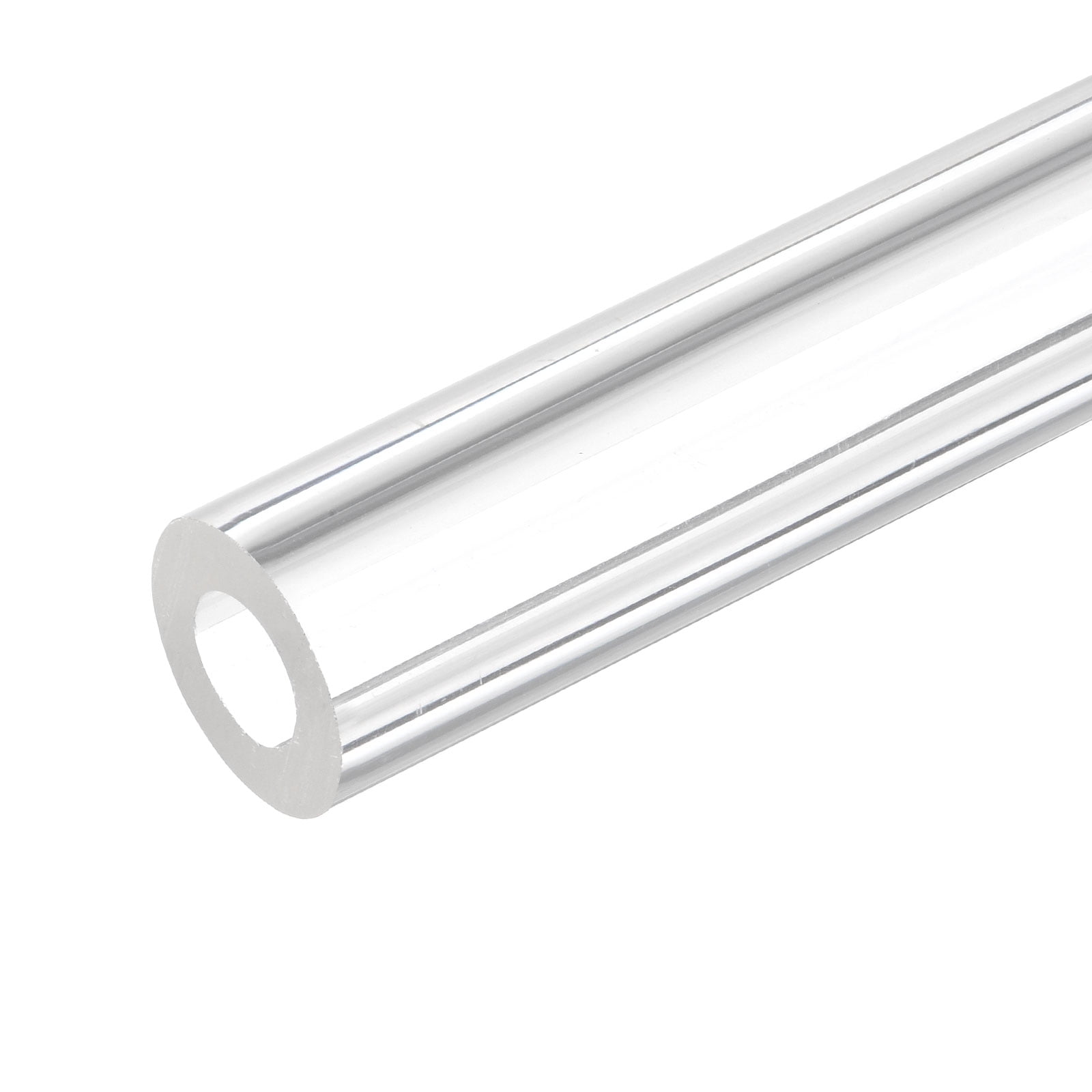Uxcell Acrylic Pipe Clear Rigid Round Plastic Tube 10mm ID 20mm OD 10 ...
