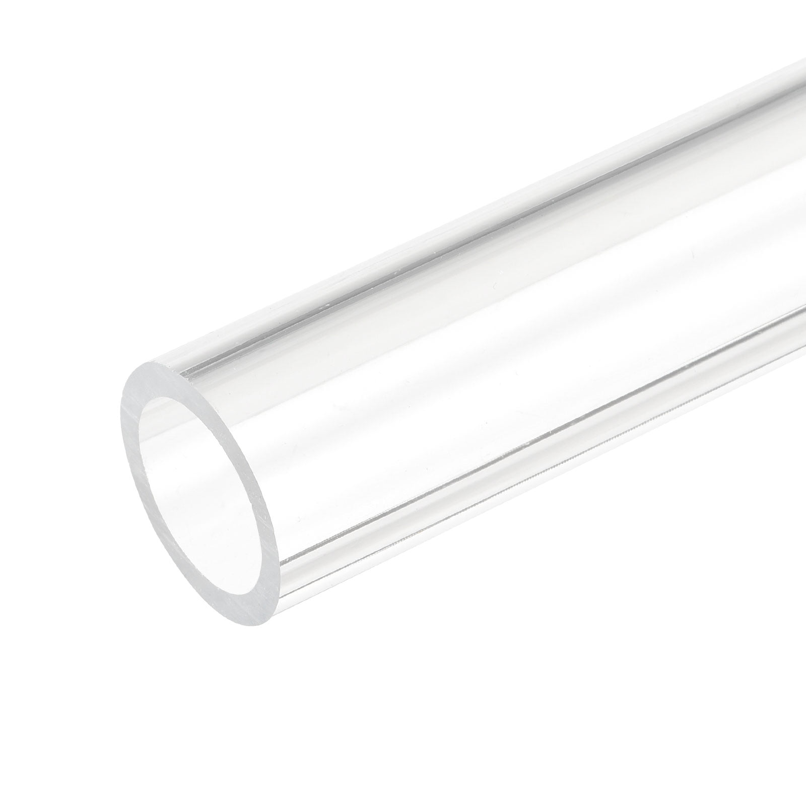 Uxcell Acrylic Pipe Clear Rigid Round Plastic Tube 18mm ID 24mm OD 10 ...