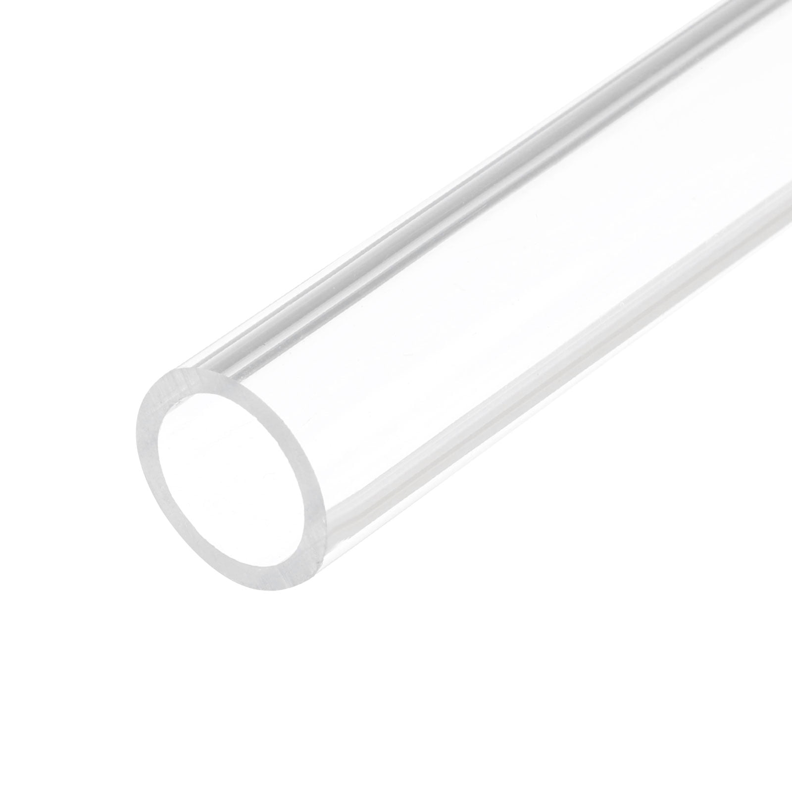 Uxcell Acrylic Pipe Clear Rigid Round Tube 12mm(1/2") ID 16mm(5/8") OD ...