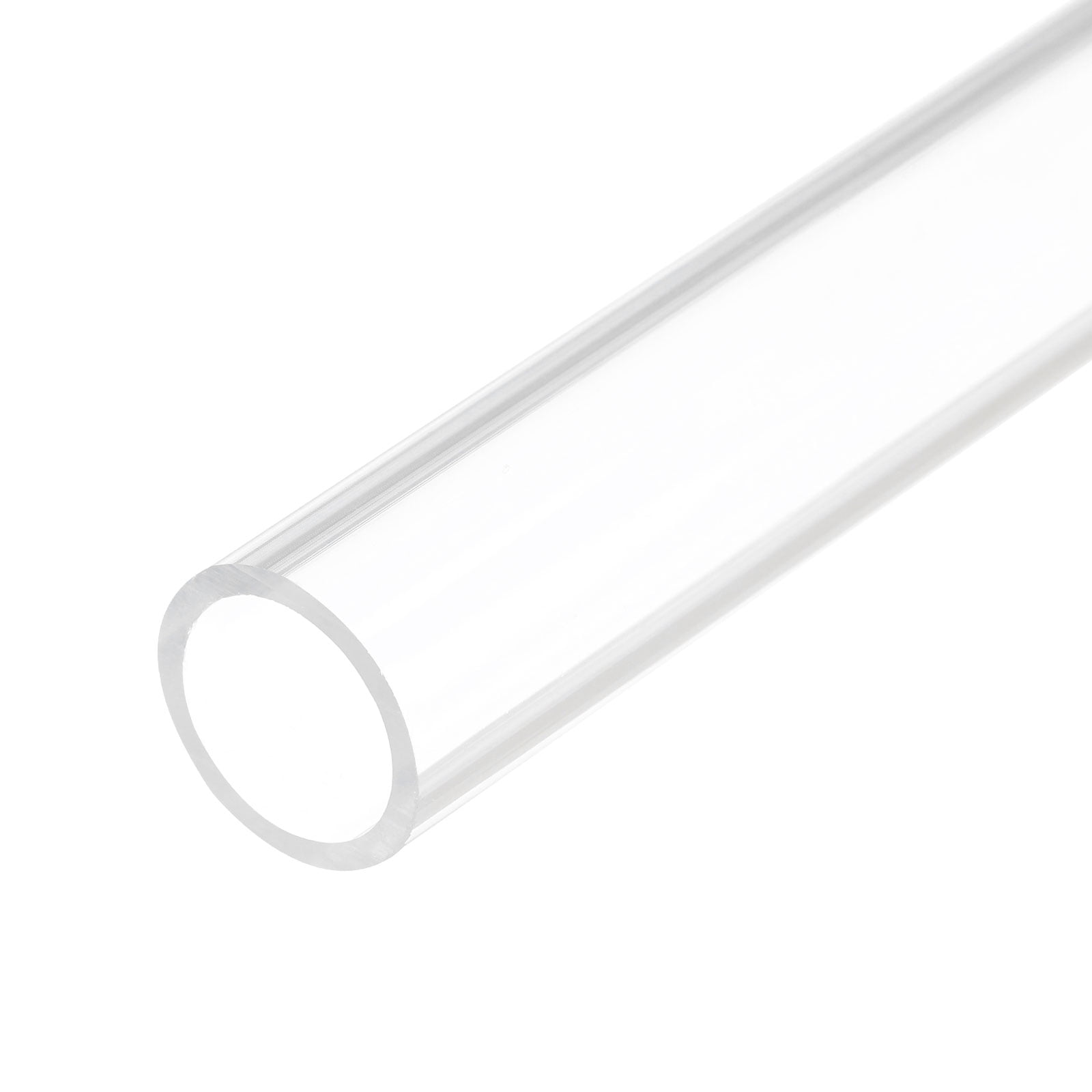Uxcell Acrylic Pipe Clear Rigid Round Tube 14mm(9/16") ID 18mm(0.7") OD ...