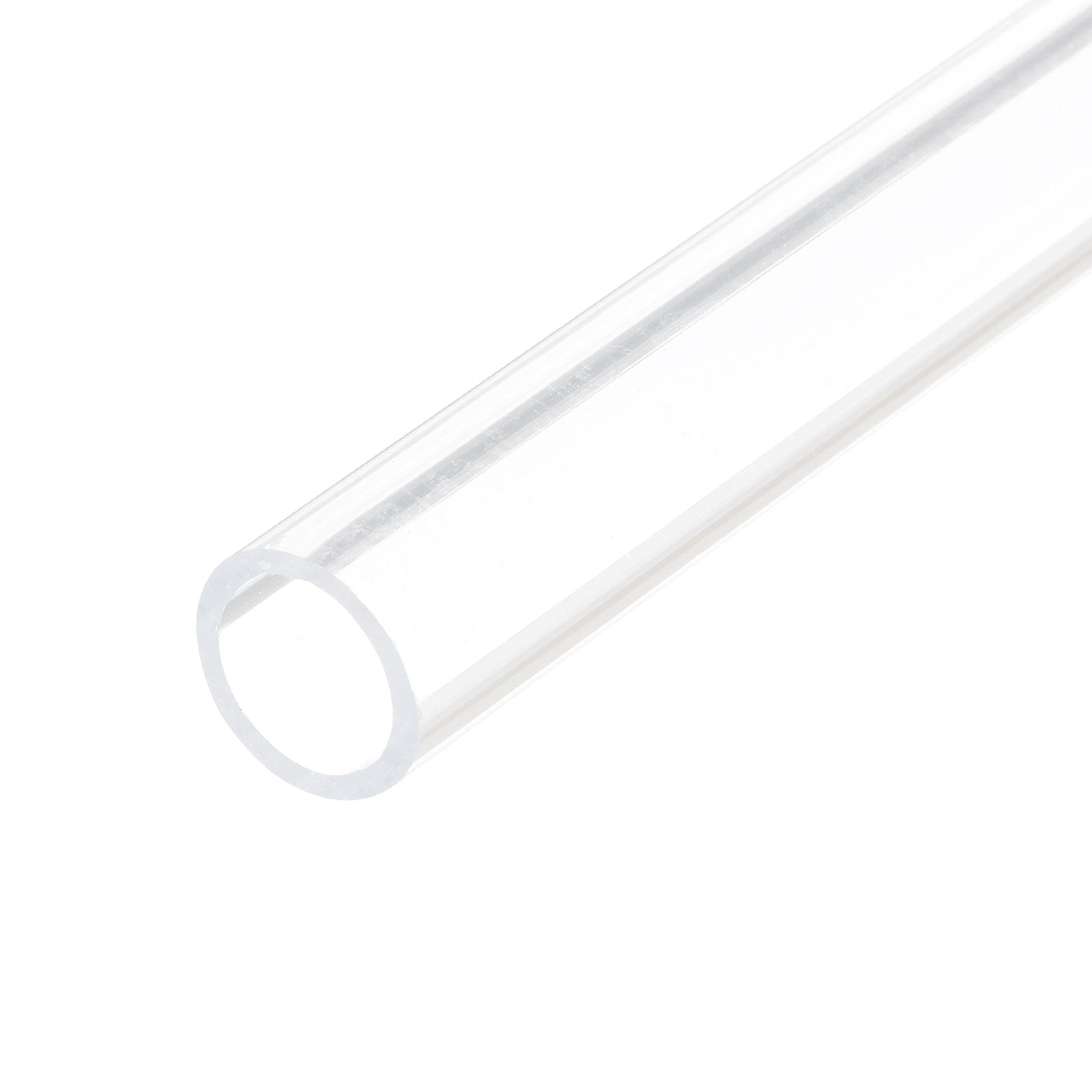 Uxcell Acrylic Pipe Clear Rigid Round Tube 9mm(0.35") ID 12mm(1/2") OD ...