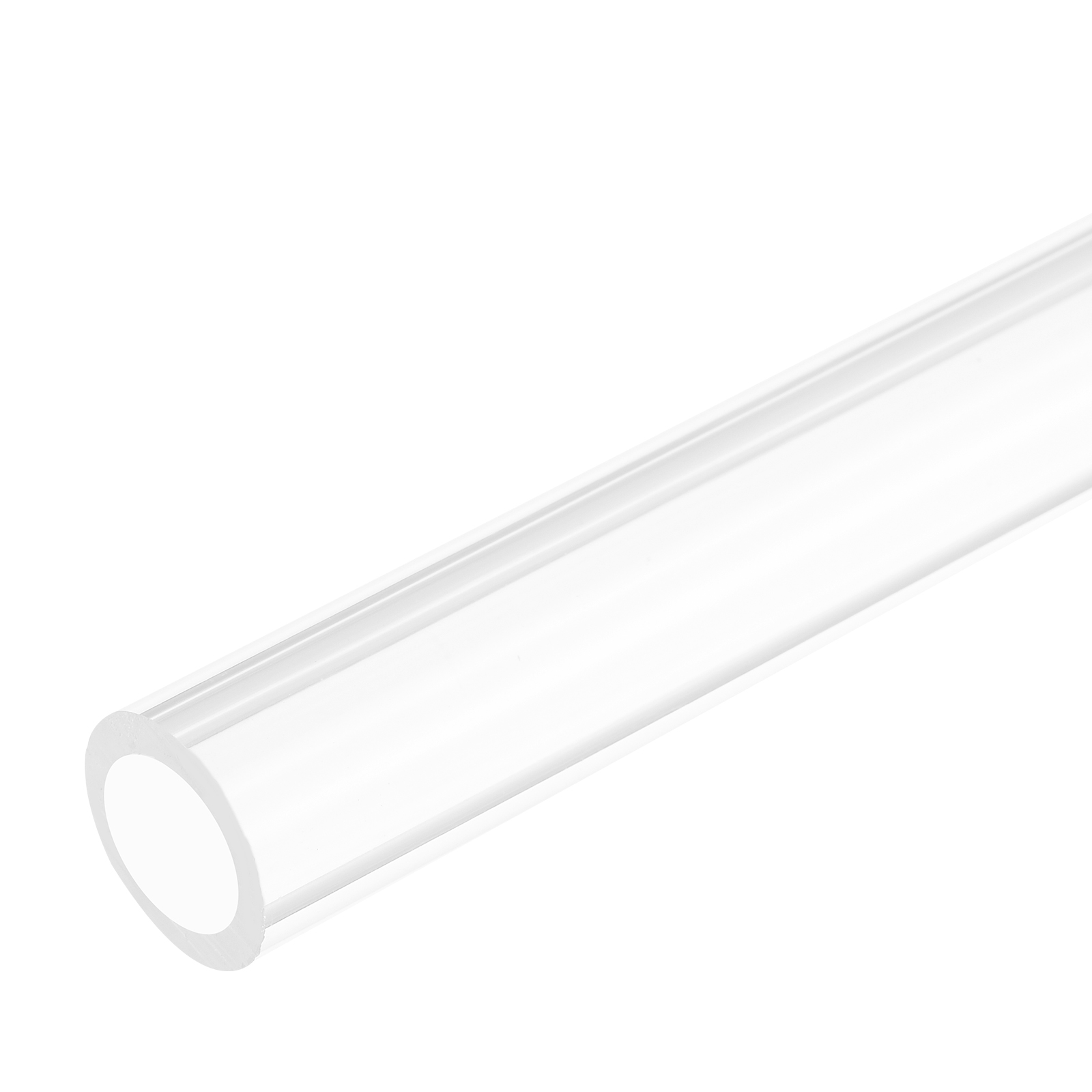 Uxcell 2 Pcs Clear Acrylic Pipes Round Tube for Lamps and Lanterns 15mm ...