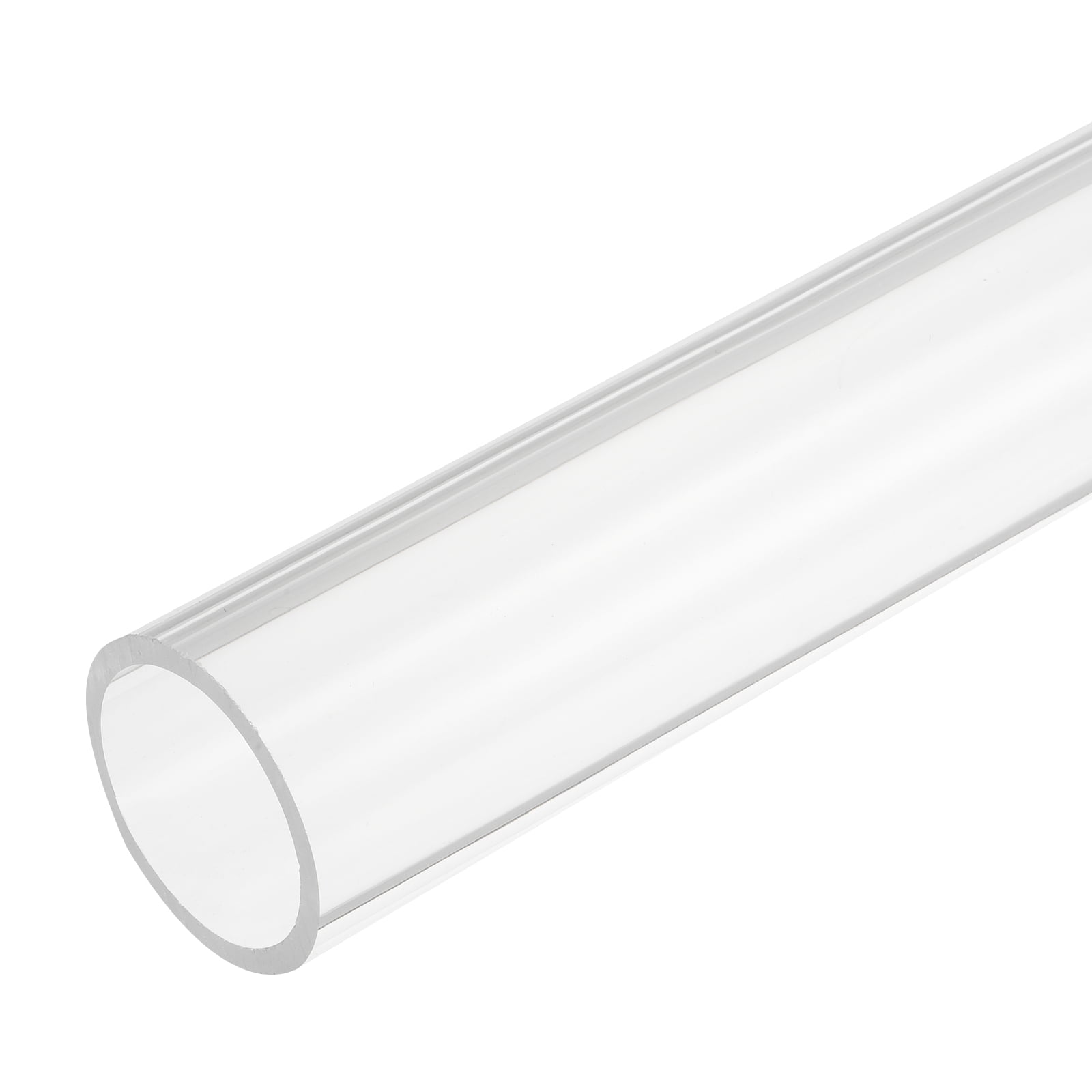 Uxcell 2 Pcs Clear Acrylic Pipes Round Tube for Lamps and Lanterns 29mm ...
