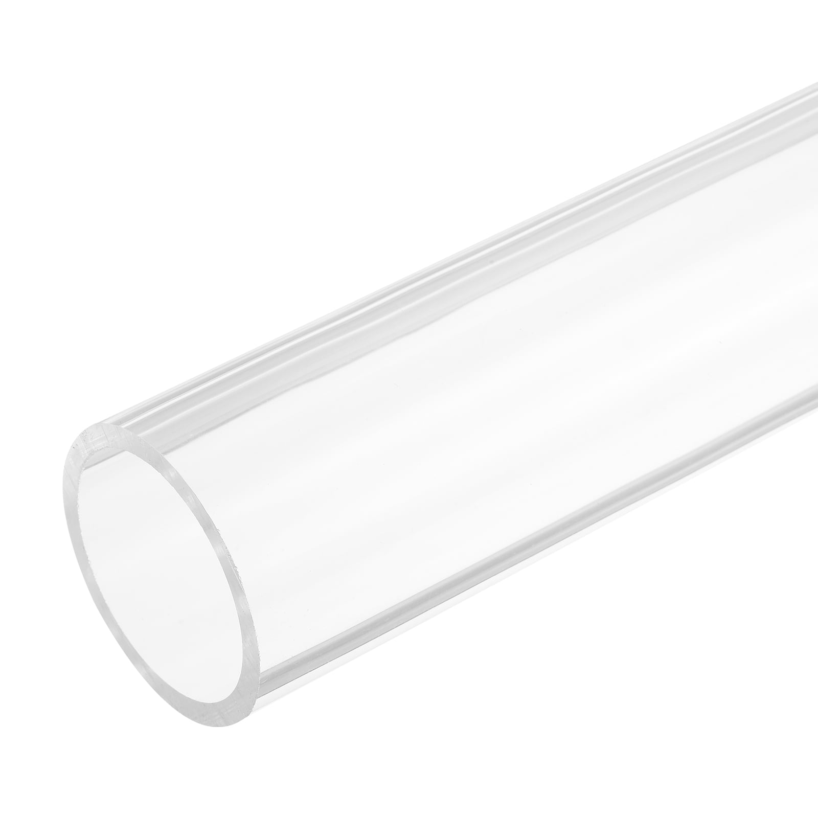 Uxcell Transparent Rigid Acrylic Pipe 50 mm ID x 60mm OD x 305mm Round ...