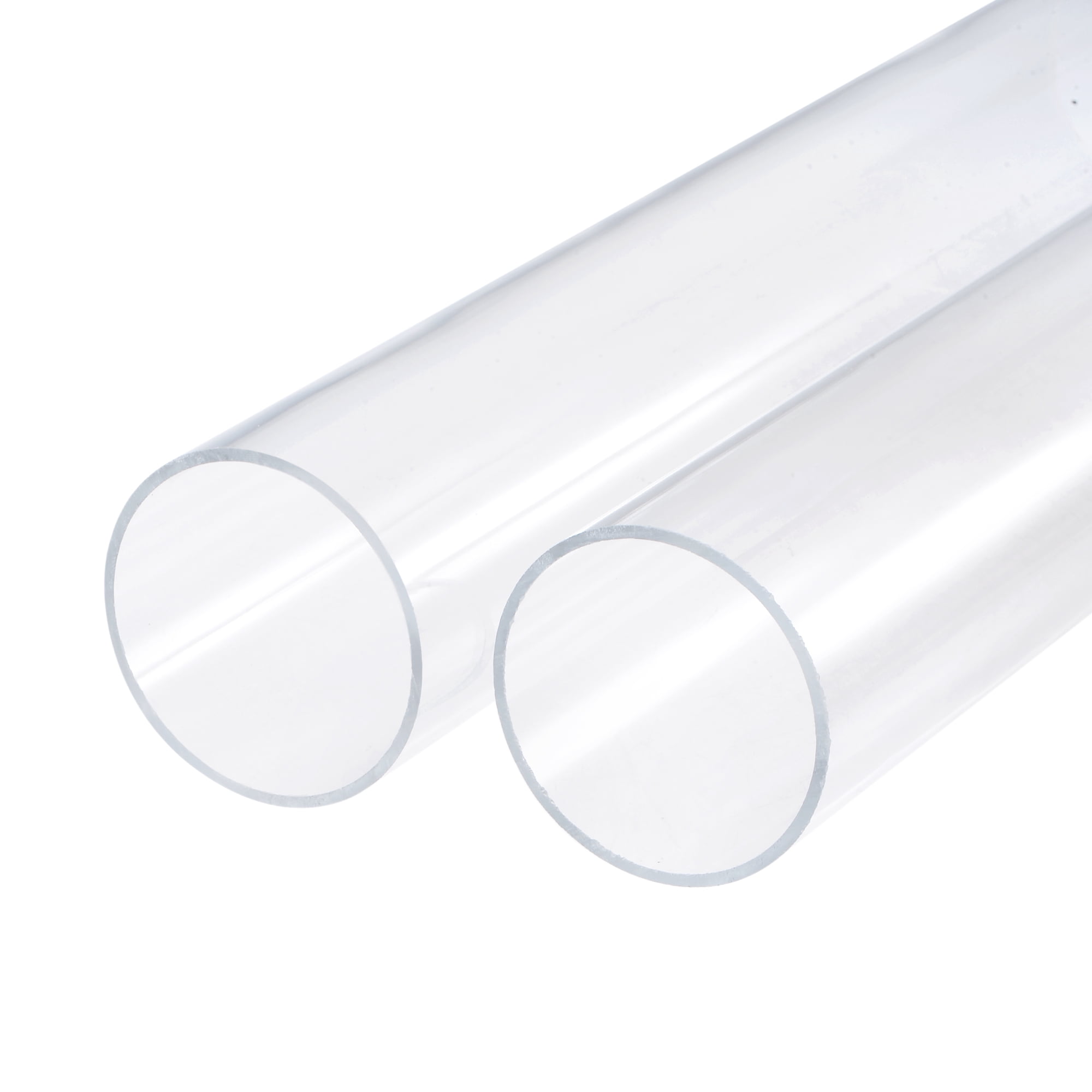 Uxcell Acrylic Pipe Rigid Round Tube for Lighting Models Plumbing ...