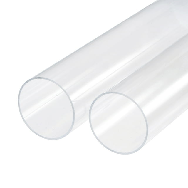 Uxcell Acrylic Pipe Rigid Round Tube for Lighting Models Plumbing ...
