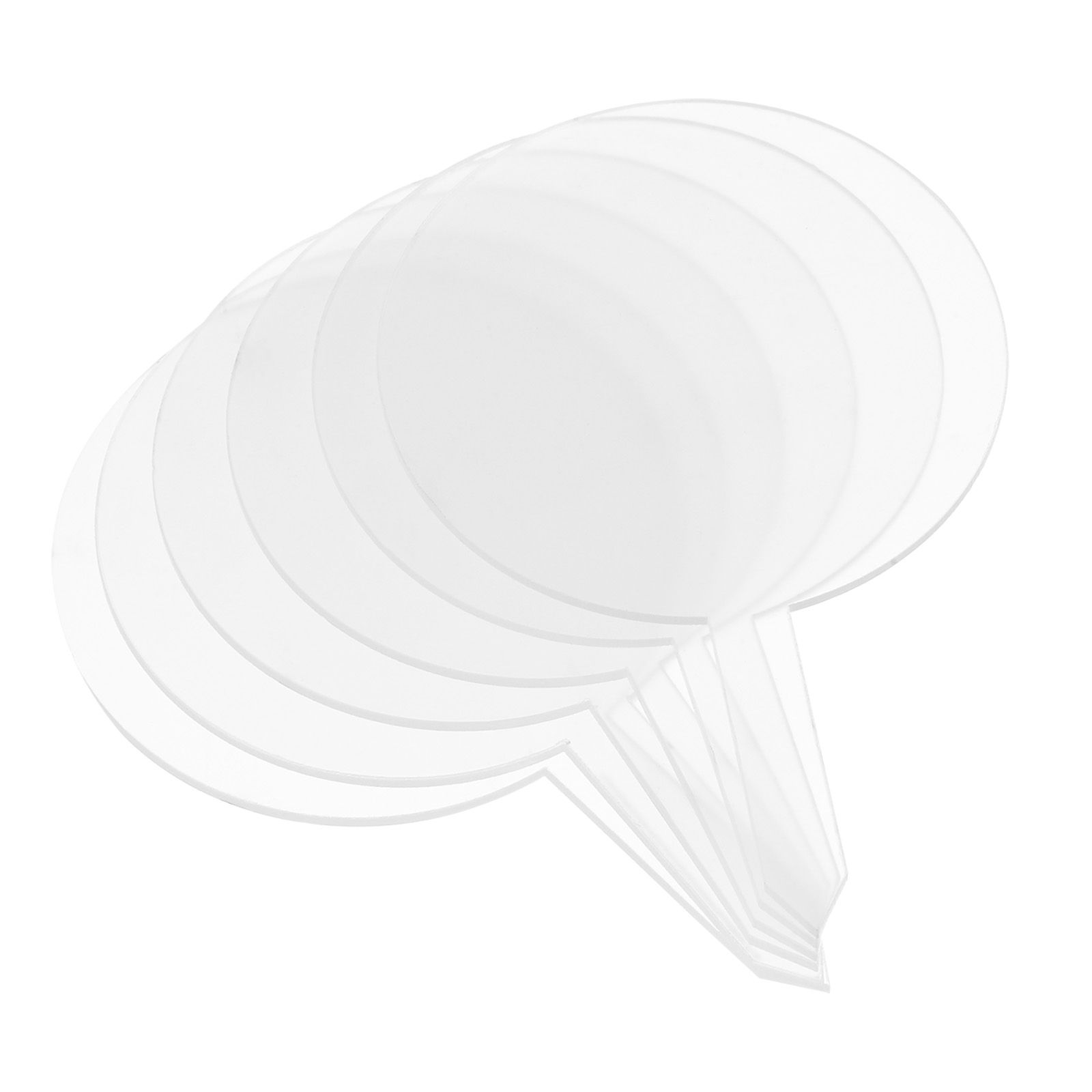 Uxcell Acrylic Plant Label, Reusable Round Garden Marker Tags for ...