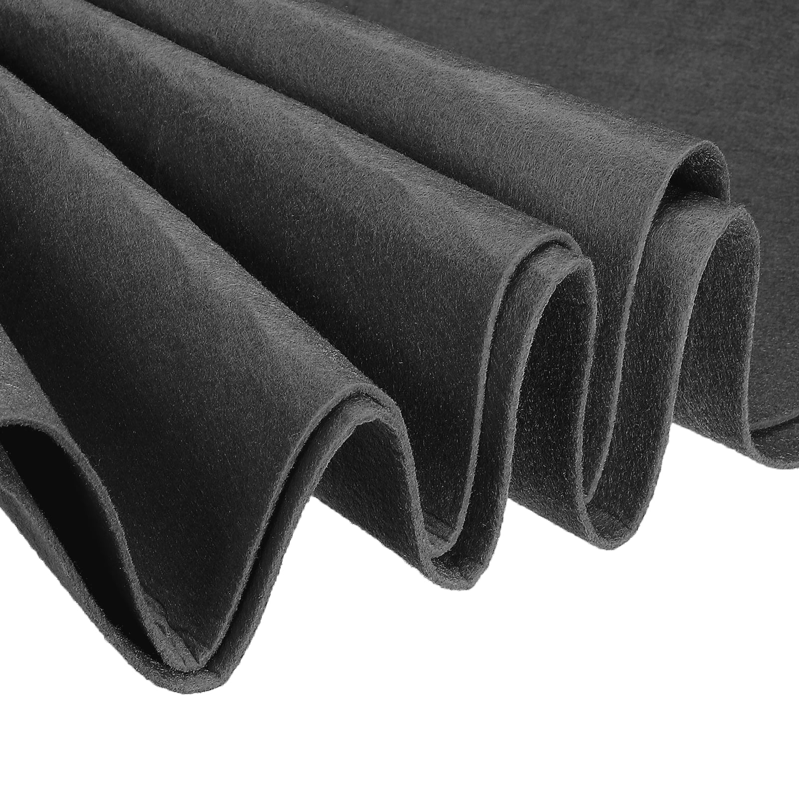 Uxcell Acrylic Soft Felt Fabric Sheets Fiber Craft Sheets Black 39 Inch ...