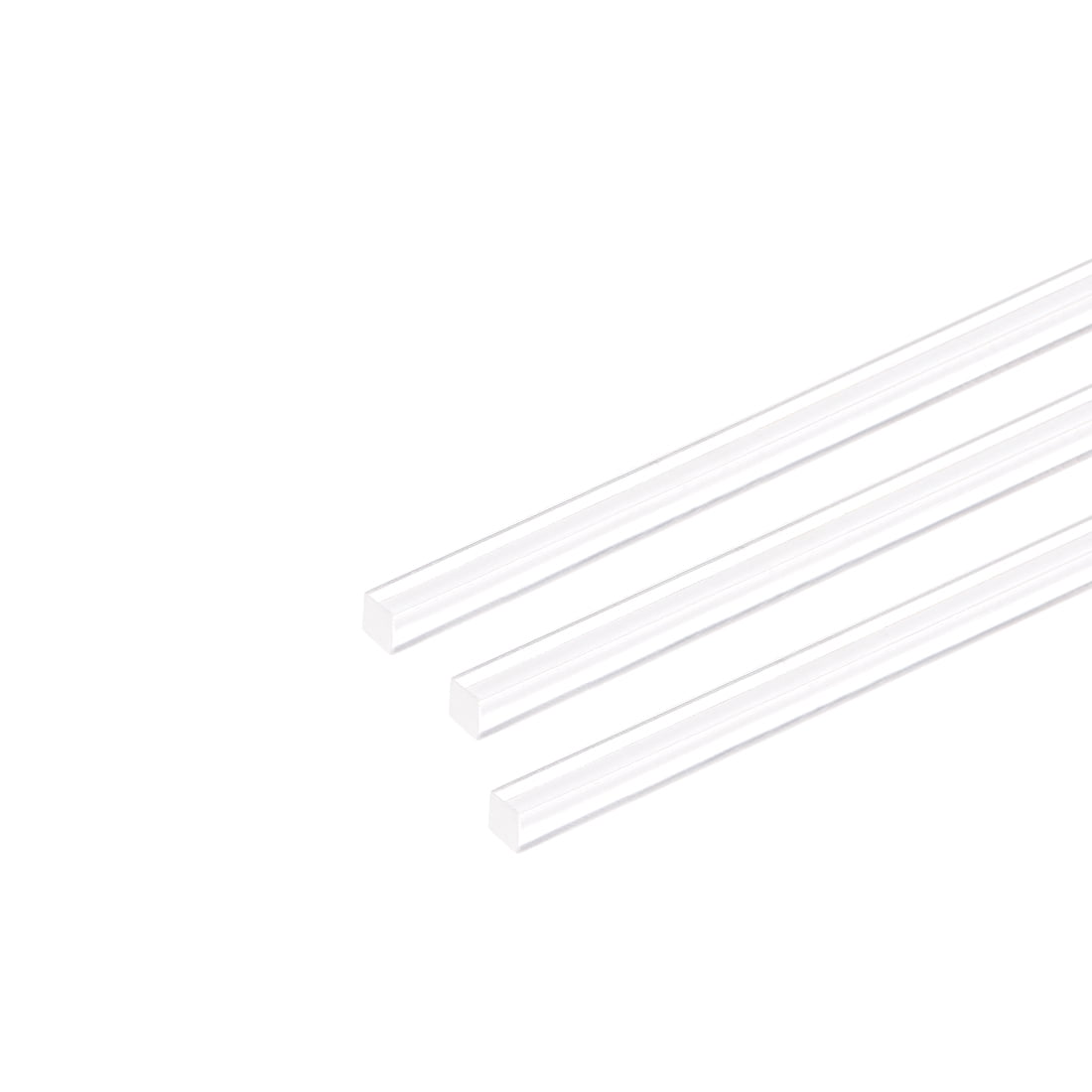 Uxcell Acrylic Square Rod0.12x0.12x10inch Clear Plastic Rod Solid PMMA ...