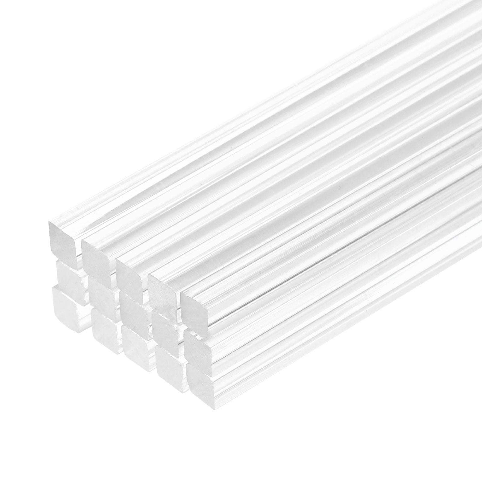 Uxcell Acrylic Square Rods Acrylic Dowel Rods Sticks Acrylic Plastic ...