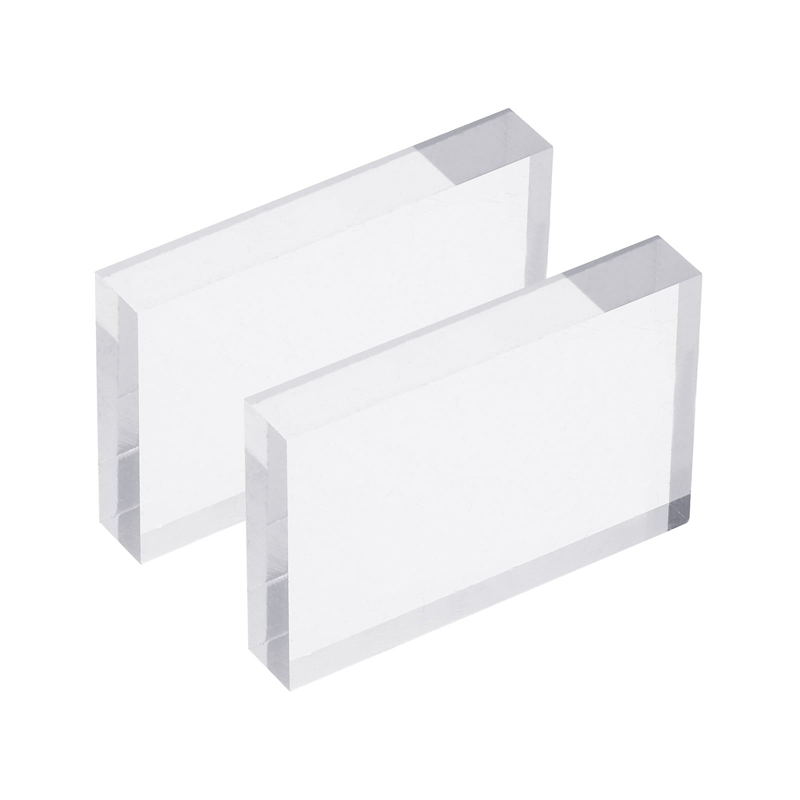 Uxcell Acrylic Stamp Block, 2 Pack Clear Stamping Block Mount Blocks ...