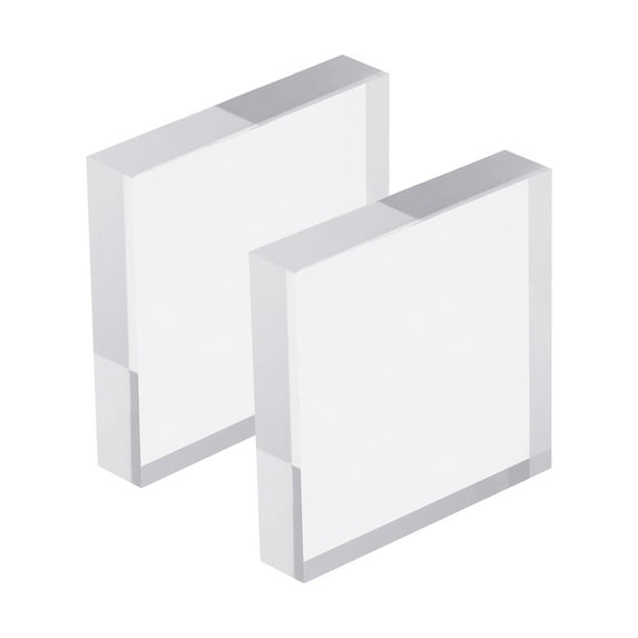 Uxcell Acrylic Stamp Block, 2 Pack Clear Stamping Block Mounting Block ...