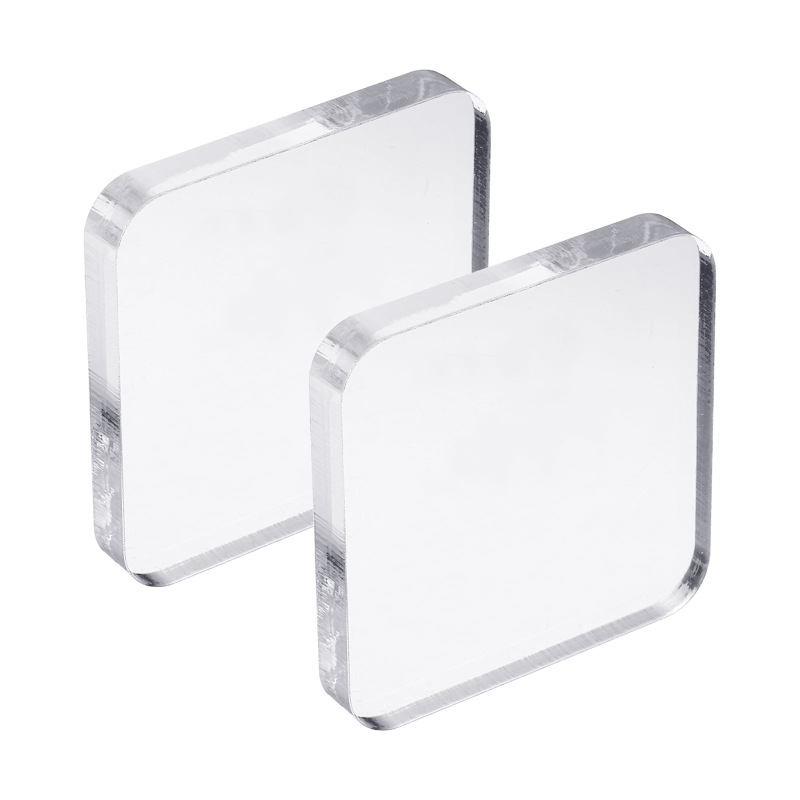 Uxcell Acrylic Stamp Block, 2 Pack Clear Stamping Block Mounting Blocks ...