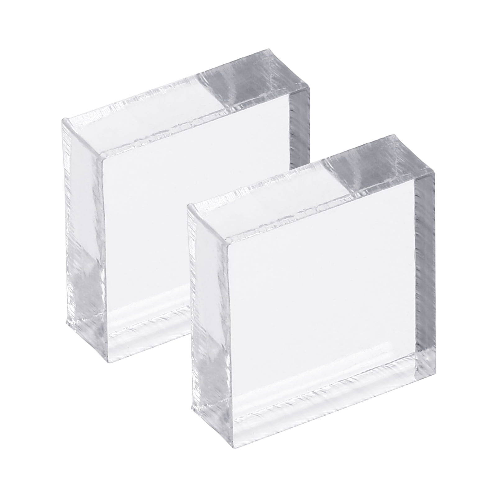 Uxcell Acrylic Stamp Block, 2 Pack Clear Stamping Block Mounting Set ...
