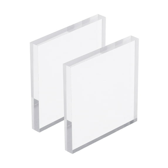 Uxcell Acrylic Stamp Blocks, 2 Pack Clear Stamping Block Mounting ...
