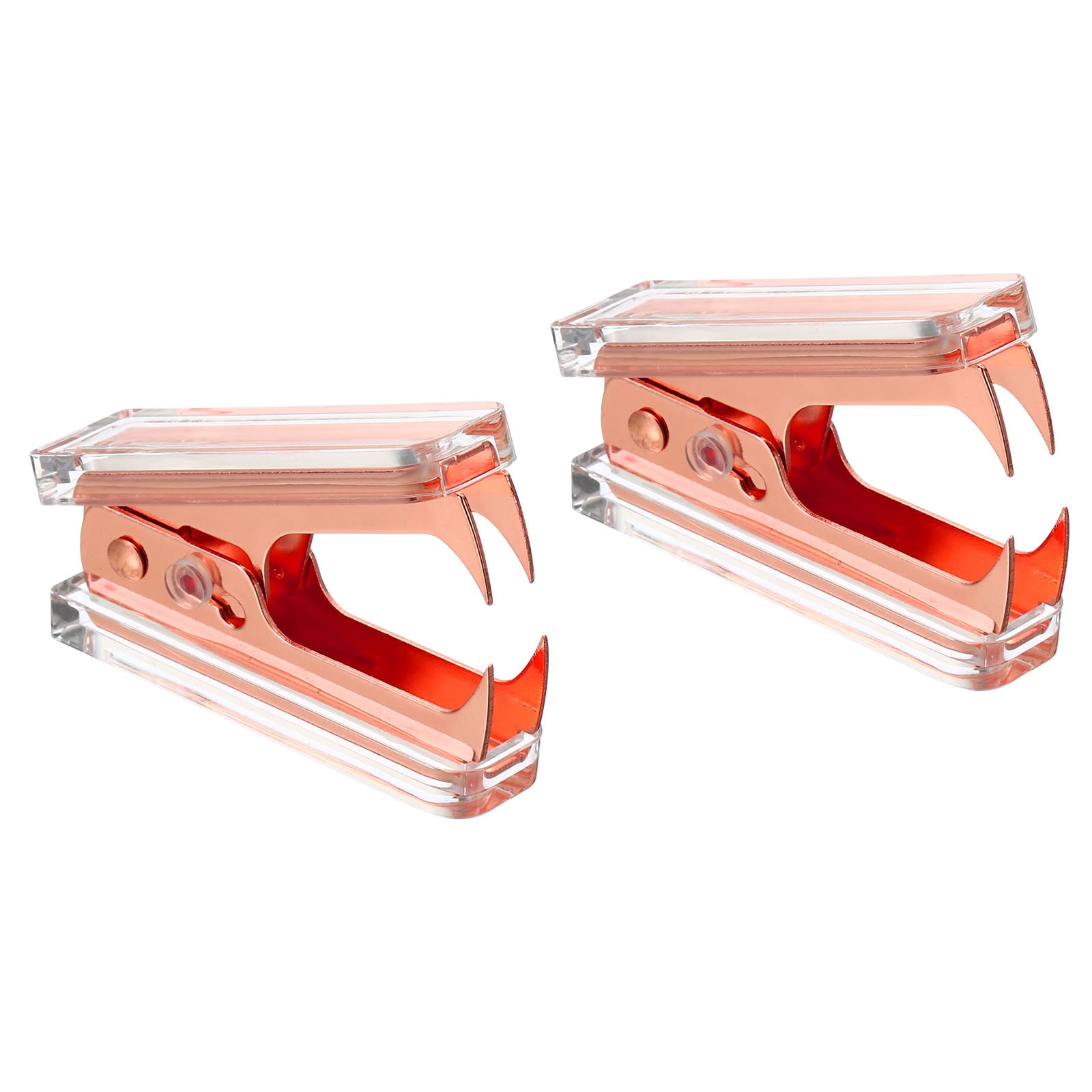 Uxcell Acrylic Staple Remover, 2 Pack Portable Jaw Style Staple Puller ...