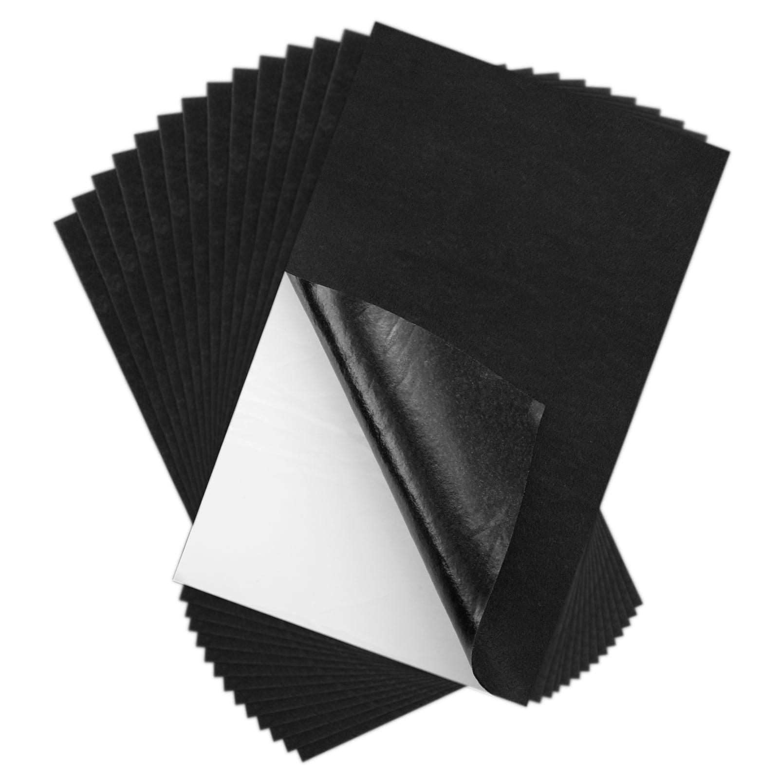 Uxcell Adhesive Felt Fabric Felt Sheets 30cmx20cm Peel and Stick Black ...