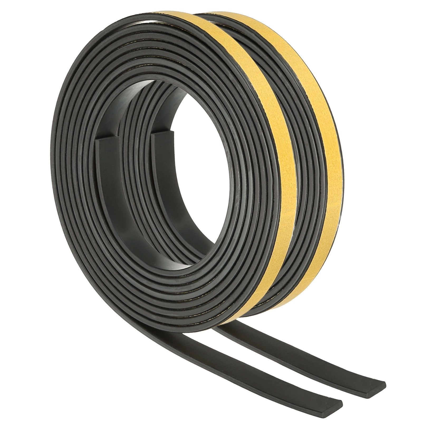 Uxcell Adhesive Neoprene Rubber Strips Roll, 2 Roll 10 Ft x 1/2" x 1/8 ...