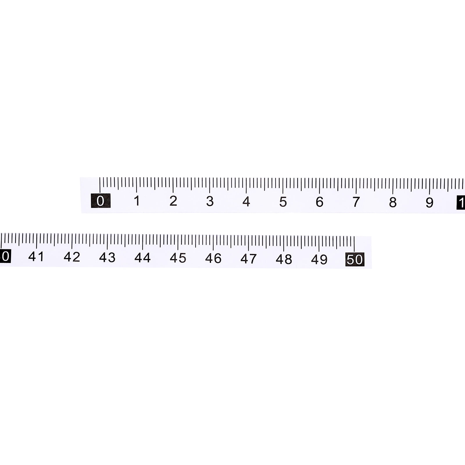 Uxcell Adhesive Ruler, 5 Pack 50cm Backed Tape Measure Sticker ...