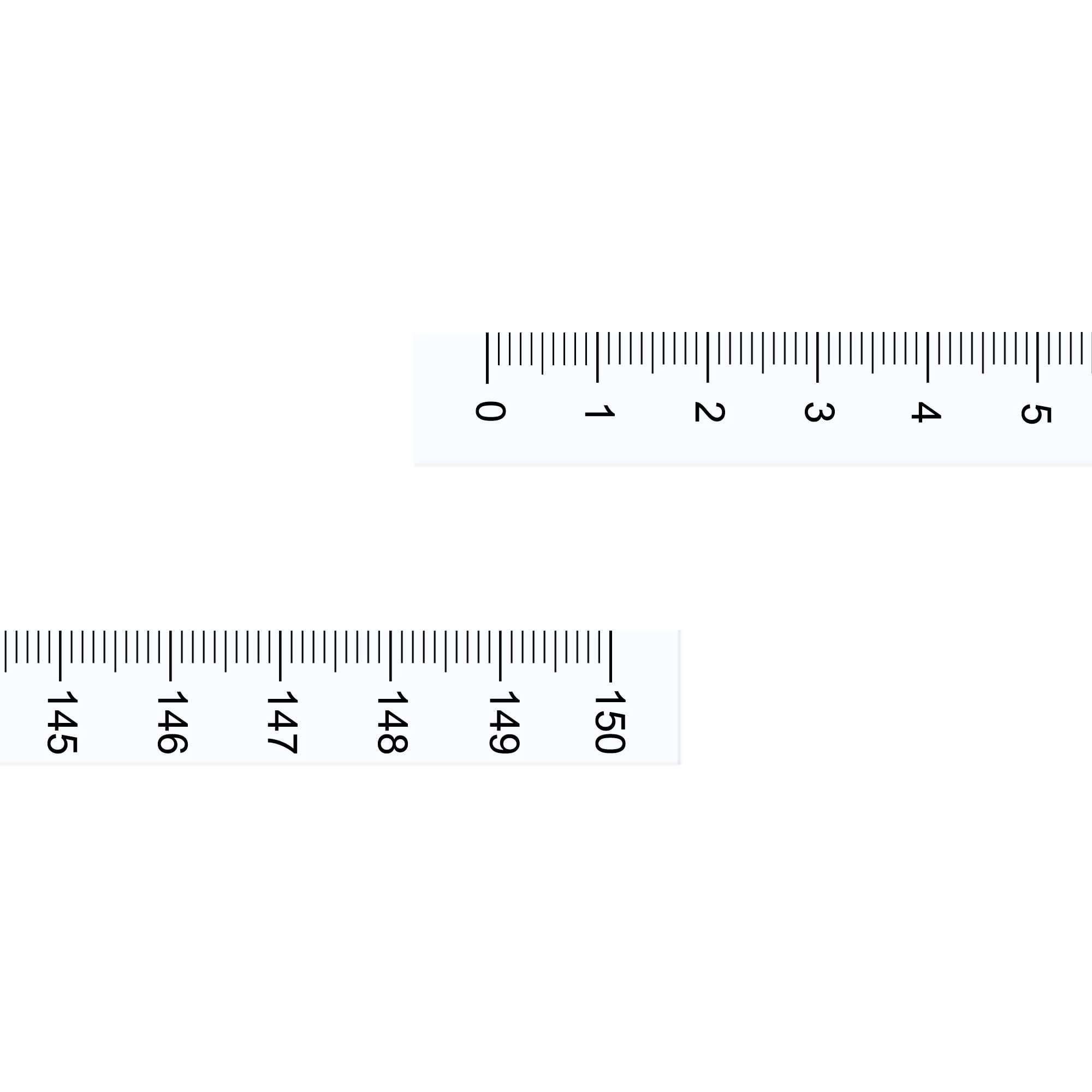 Uxcell Adhesive Tape Measure Vertical Read Measuring Tape Transparent ...