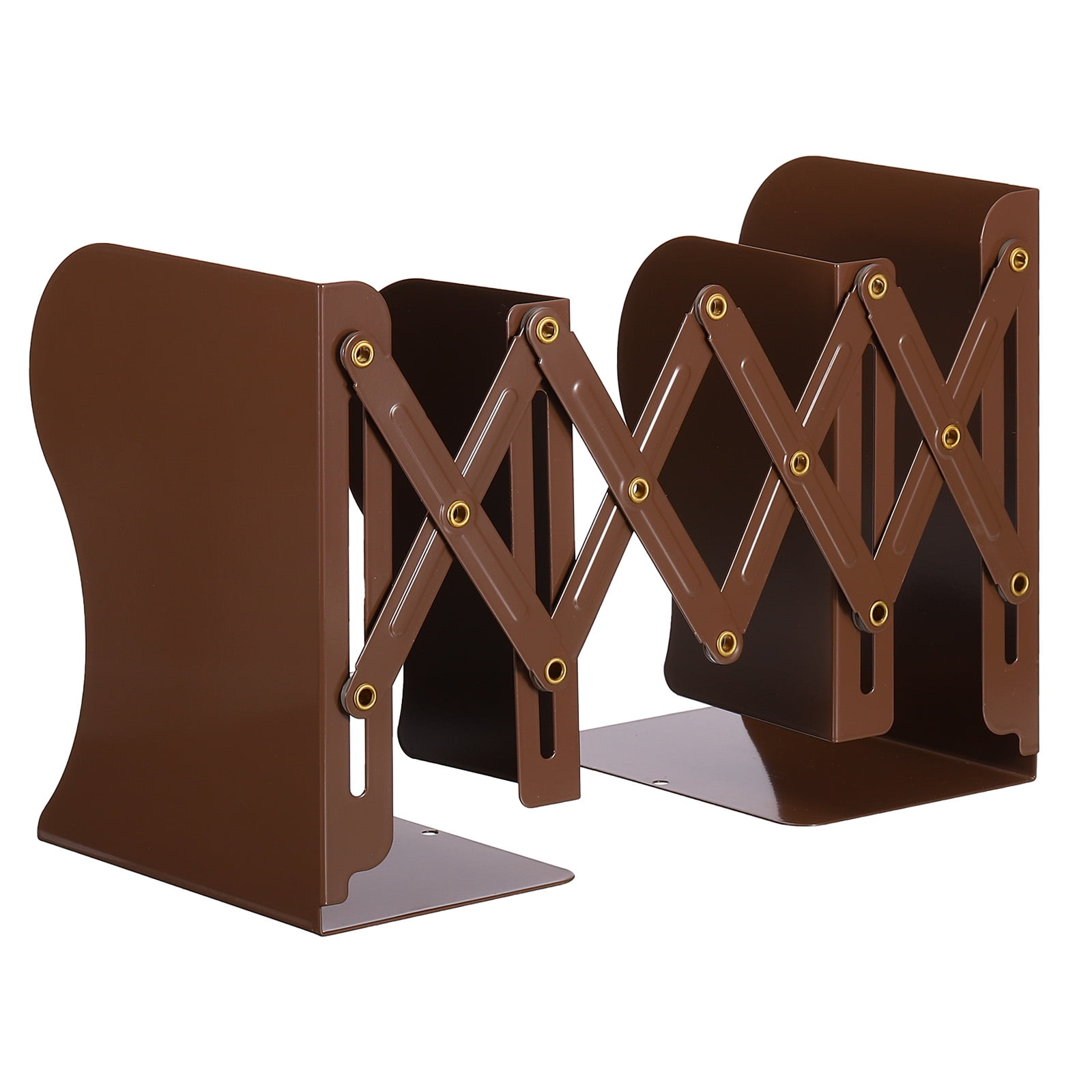 Uxcell Adjustable Bookend, Metal Book End for Shelves Heavy Books ...