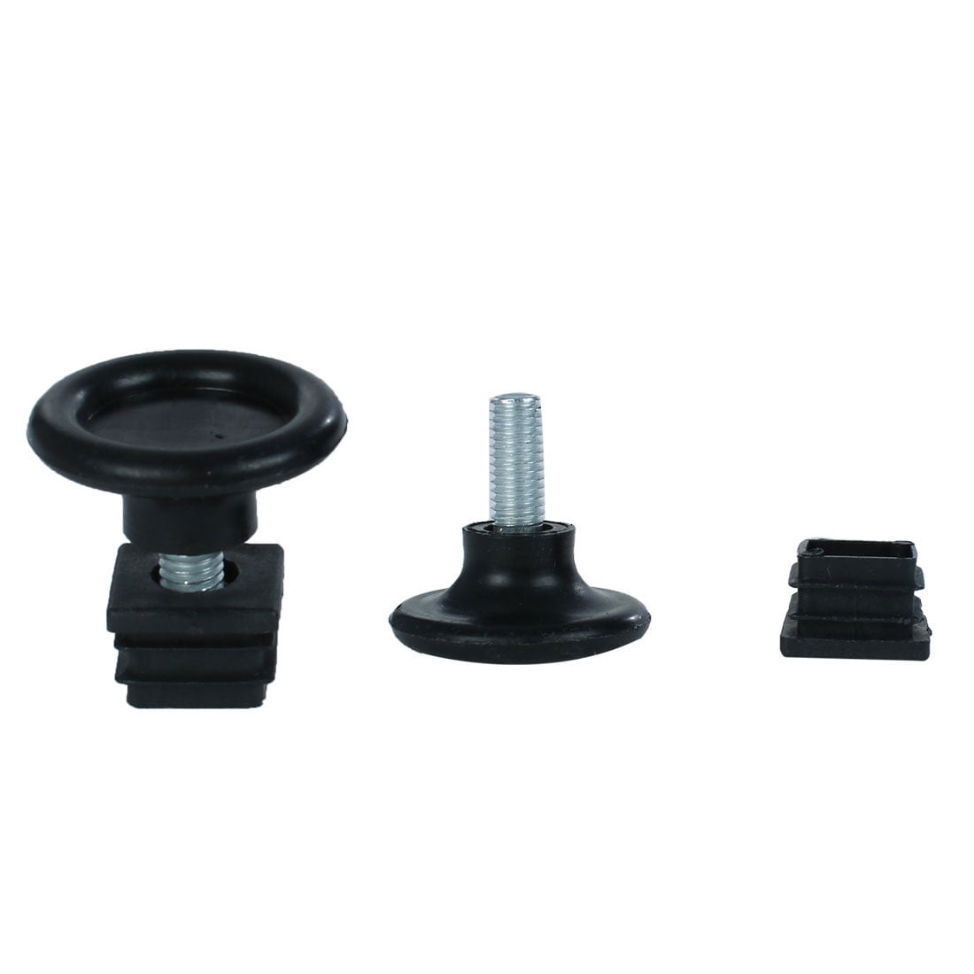 Uxcell Adjustable Feet 20 x 20mm Square Inserts Furniture Glide 2 Sets ...