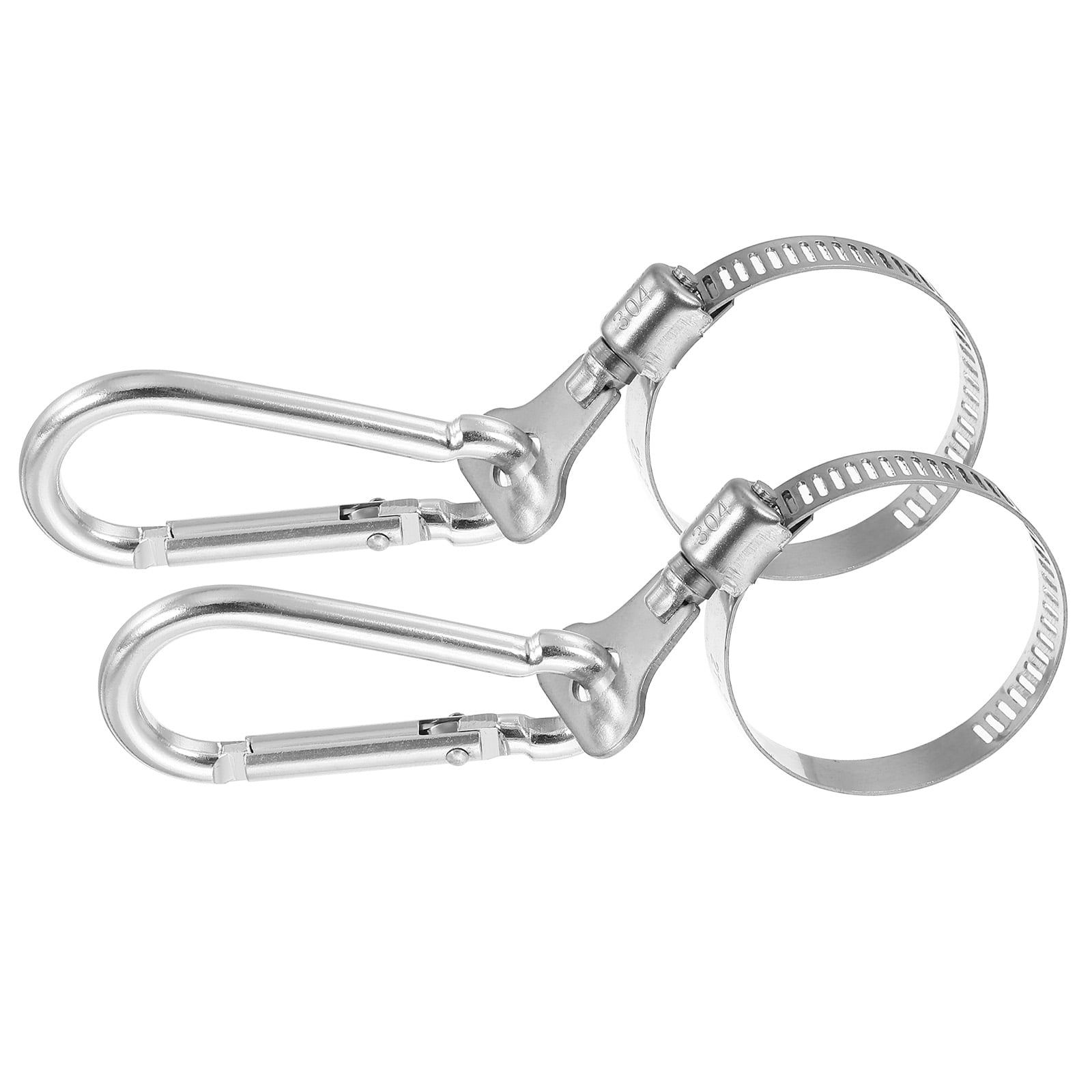Uxcell Adjustable Flagpole Clips 0.8-1.5 Inch, Stainless Steel Flag ...