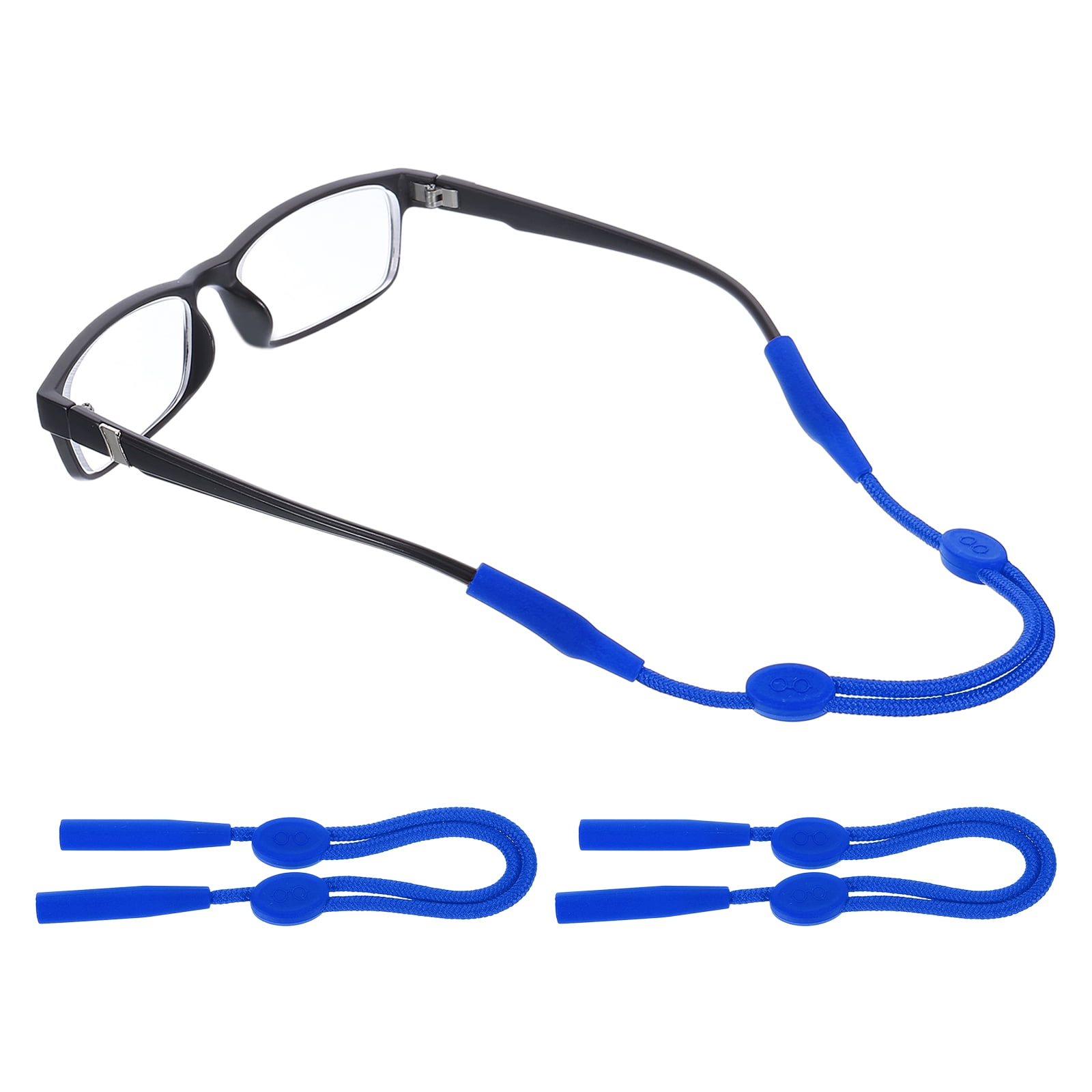 Uxcell Adjustable Glasses Straps No Tail Eyewear Retainer, Blue 2 Pcs ...