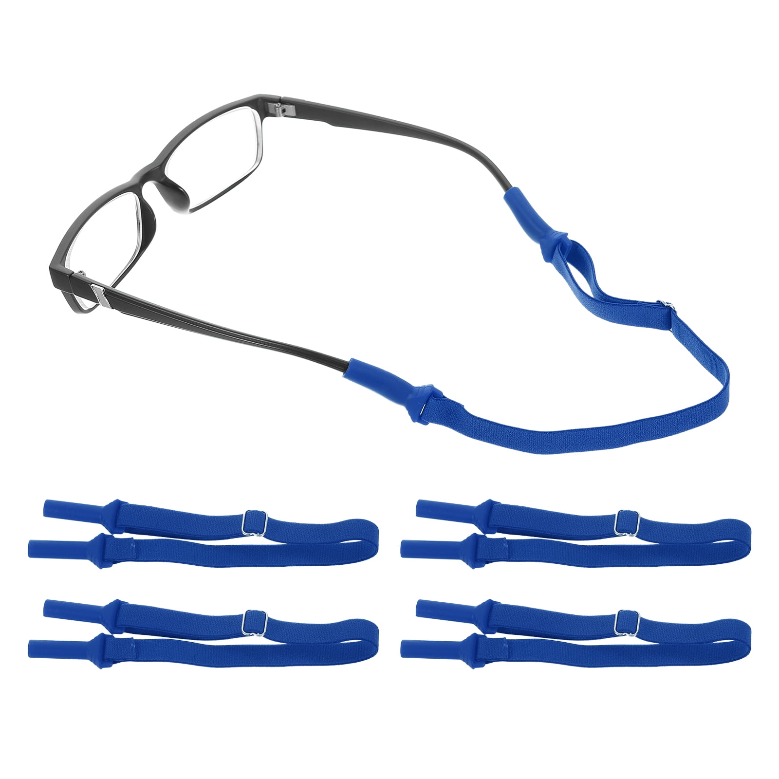 Uxcell Adjustable Glasses Straps No Tail Eyewear Retainer, Blue 4 Pcs ...