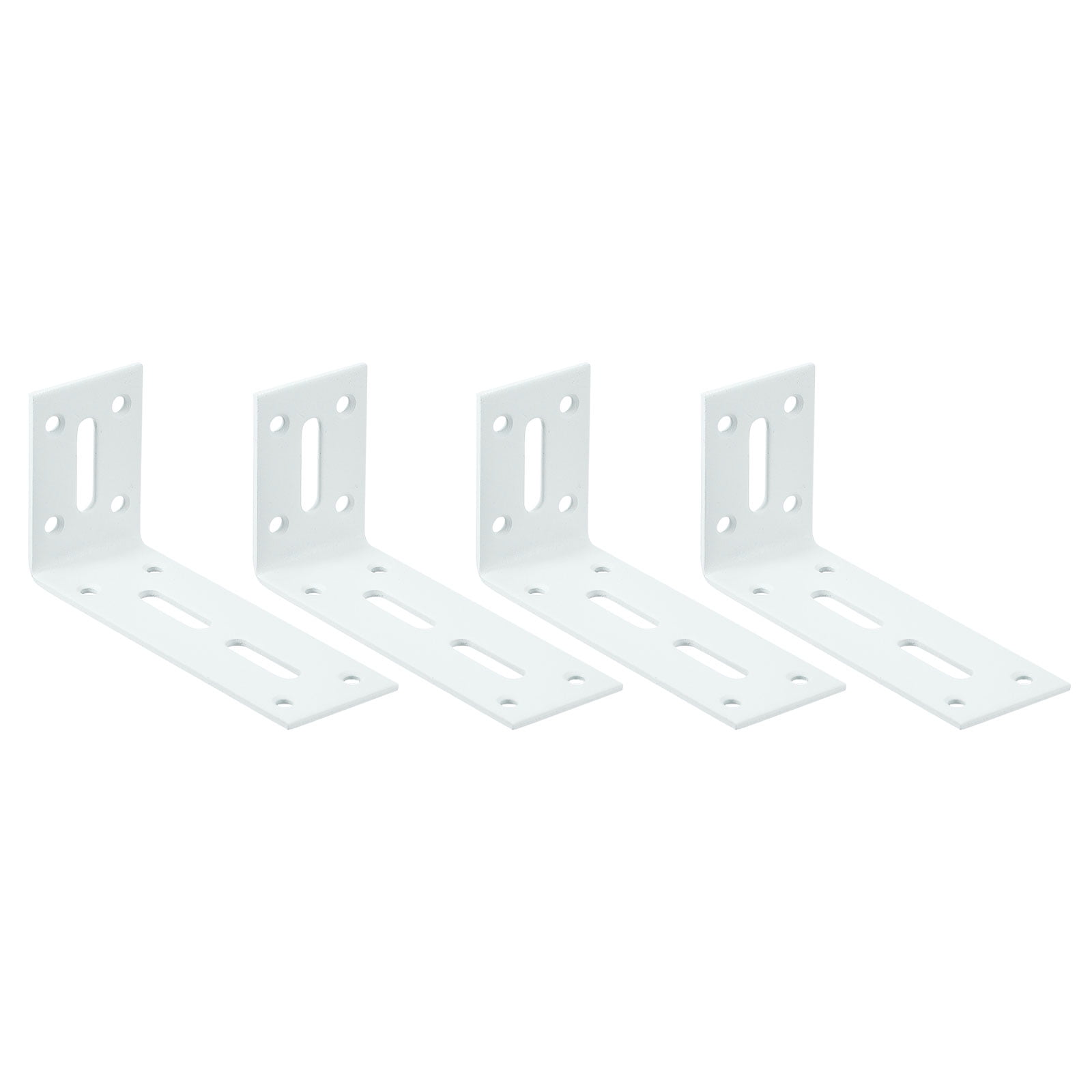 Uxcell Adjustable L Corner Braces, 4Pcs 120 x 60 x 40mm Stainless Steel ...