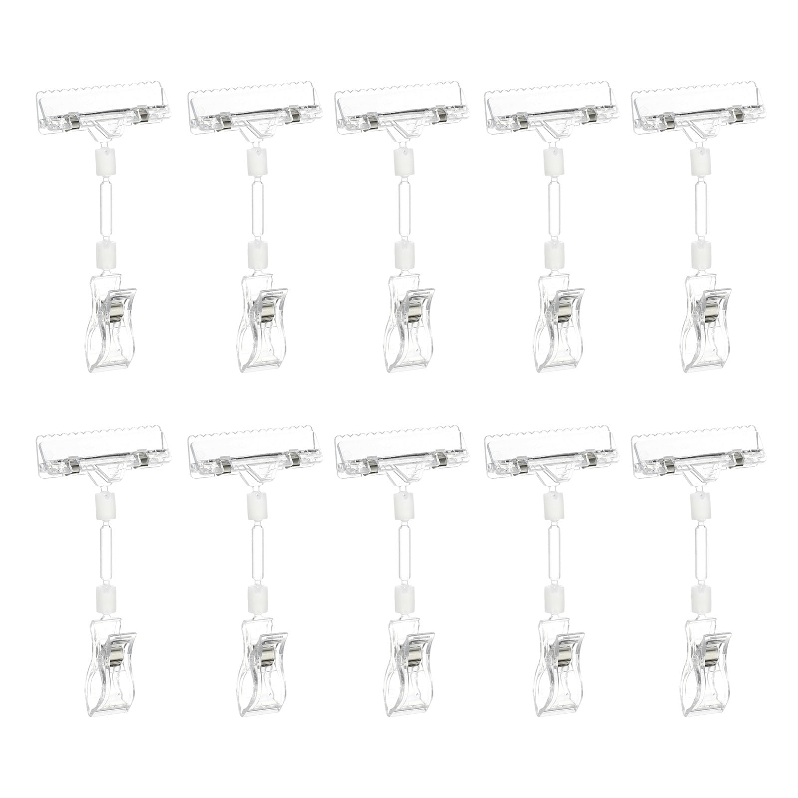 Uxcell Adjustable Plastic Sign Clip 160mm 360 Degree Rotatable Bending ...