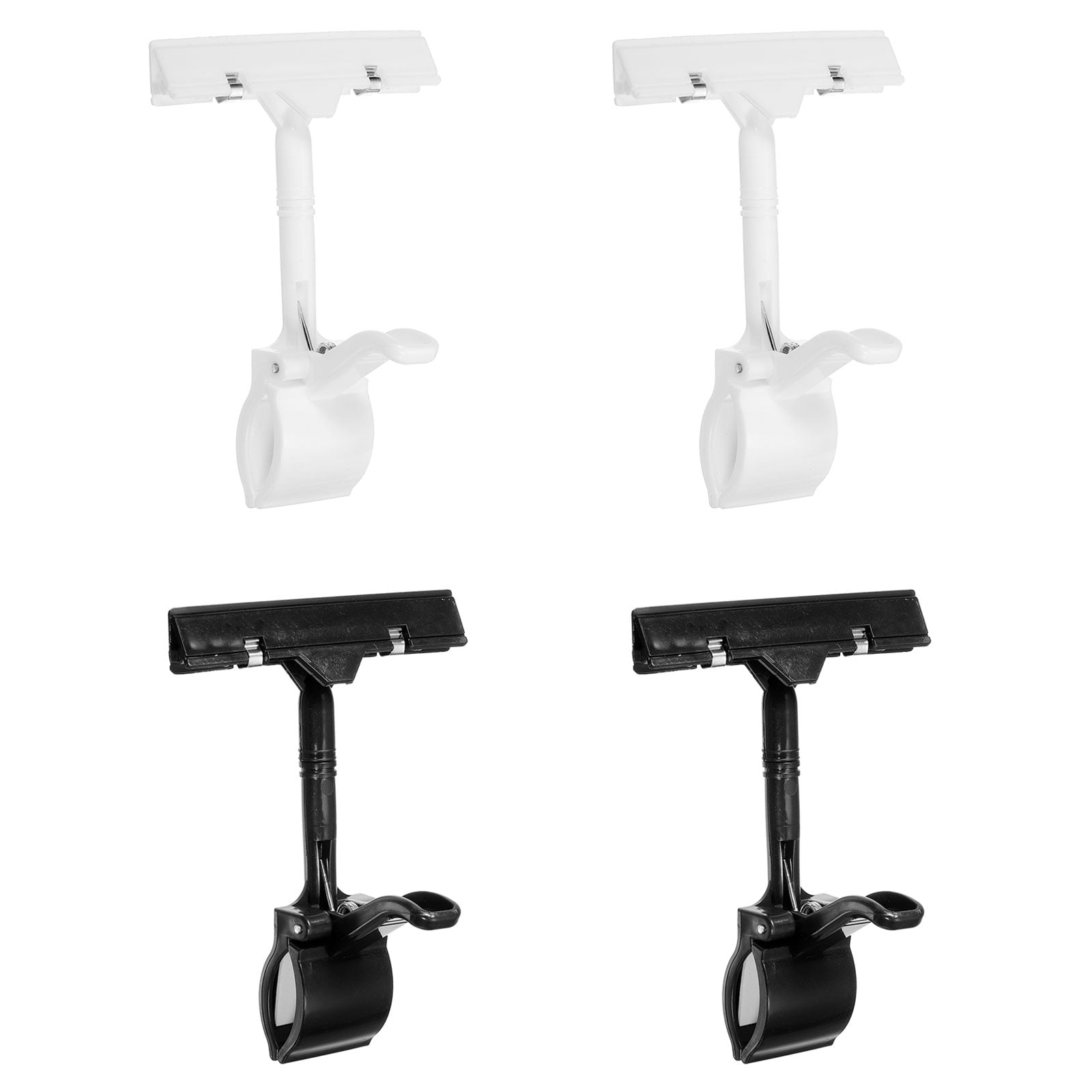 Uxcell Adjustable Plastic Sign Clip Rotatable Merchandise Clip Price ...