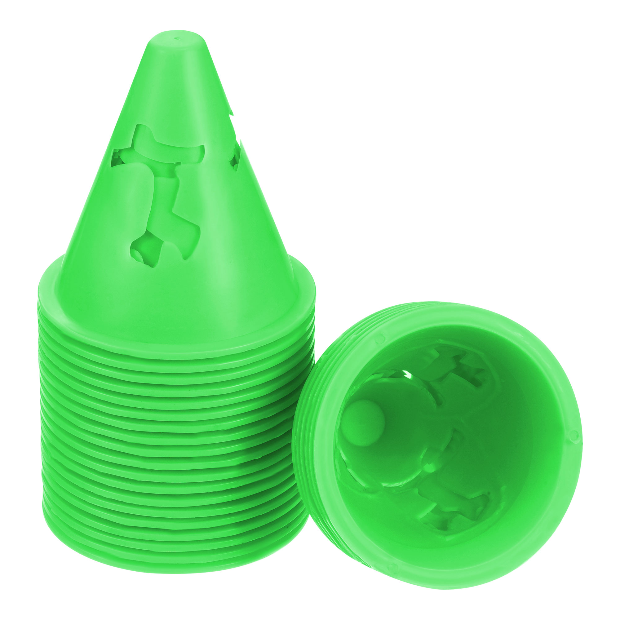 Uxcell Agility Cones Sports Cones Training Marker with Exercise Holes ...
