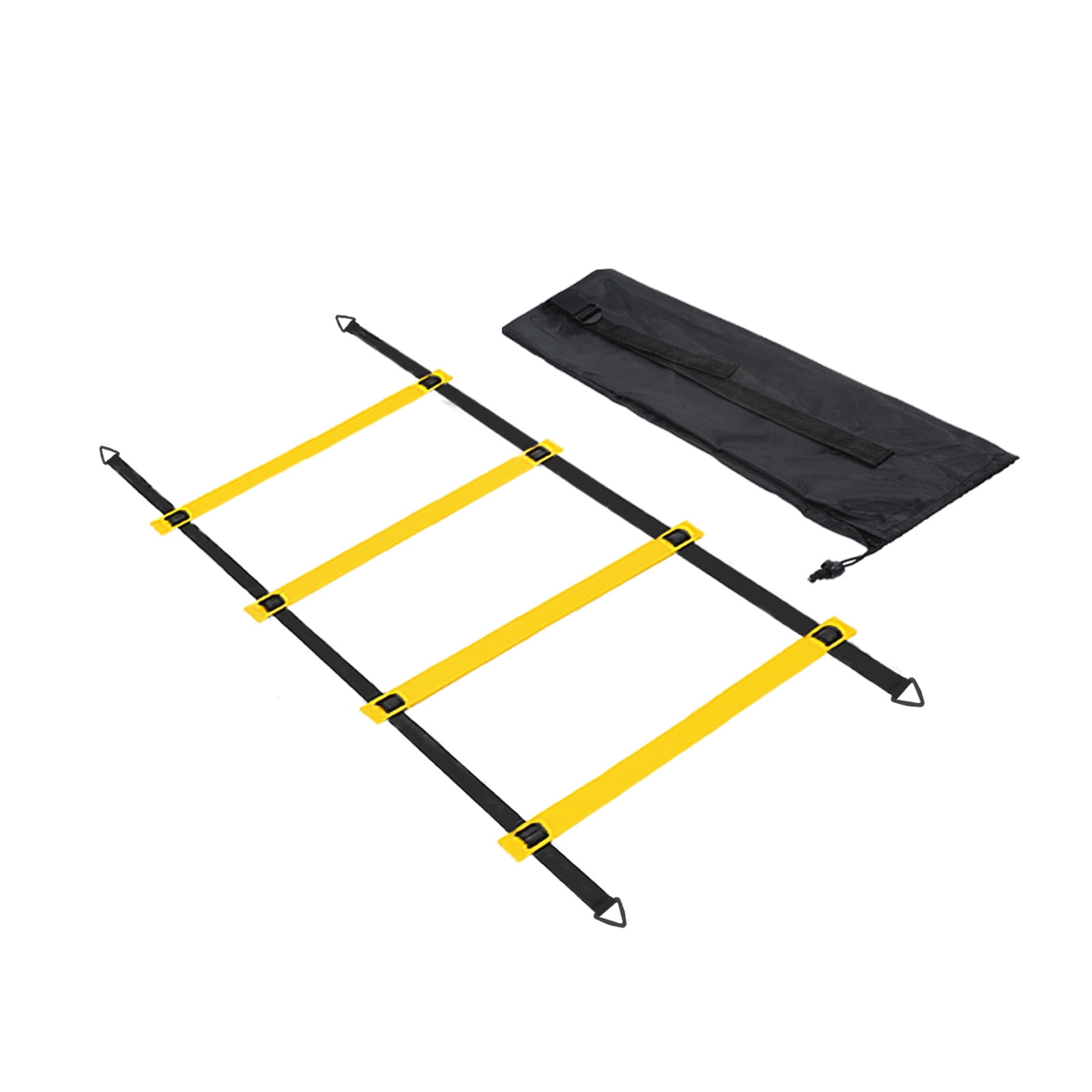 Uxcell Agility Ladder 4 Rung 2m/6.6ft Speed Training Equipment, Black ...
