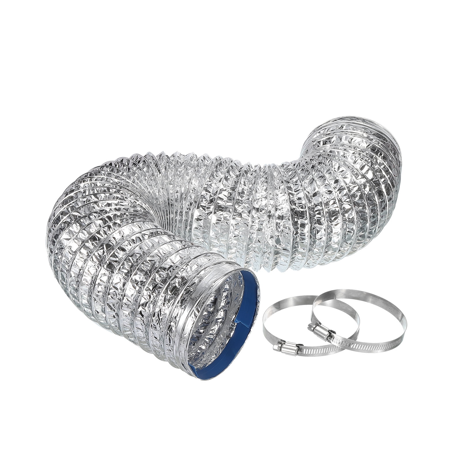 Uxcell Air Aluminum Ducting 5 Inch 3.28 Feet Non Insulated Aluminum ...