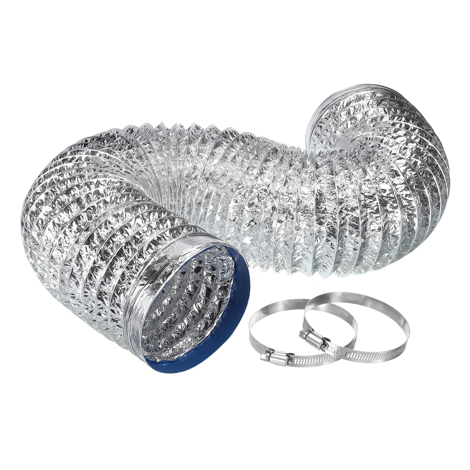 Uxcell Air Aluminum Ducting 6 Inch 6.56 Feet Non Insulated Aluminum ...