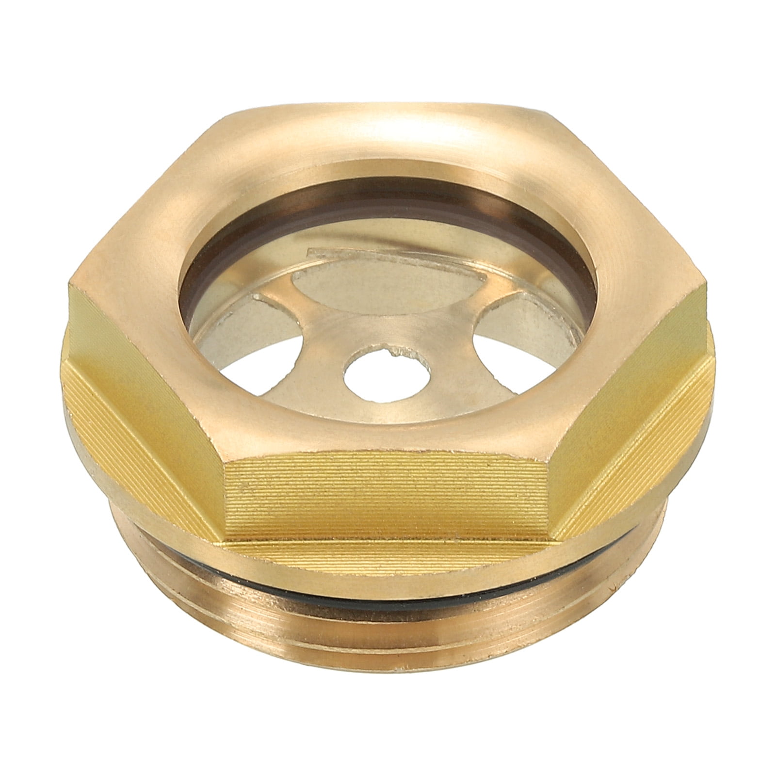 Uxcell Air Compressor Oil Sight Glass, 1 Pack G 1" Brass Oil Liquid ...