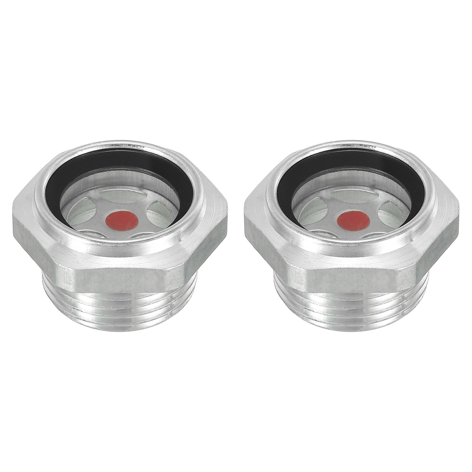Uxcell Air Compressor Oil Sight Glass, 2 Pack 3/4" NPT Aluminum Oil ...