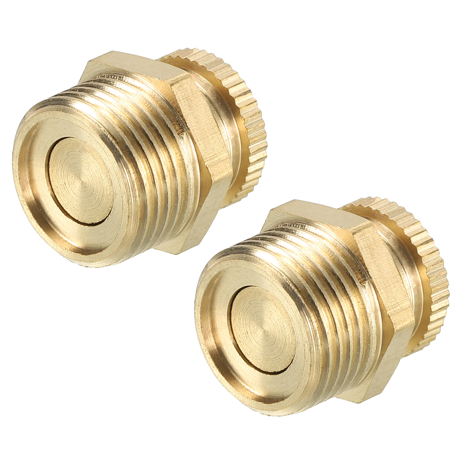 Uxcell Air Compressor Tank Drain Valve, 2 Pack G 3/8" Brass Air ...