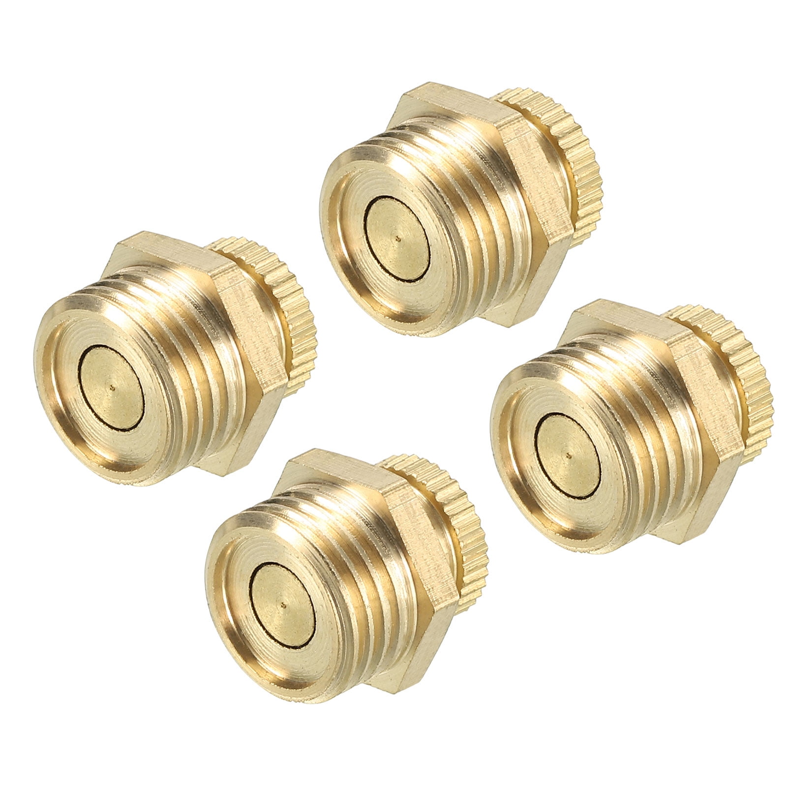 Uxcell Air Compressor Tank Drain Valve, 4 Pack G 1/4'' Brass Air ...