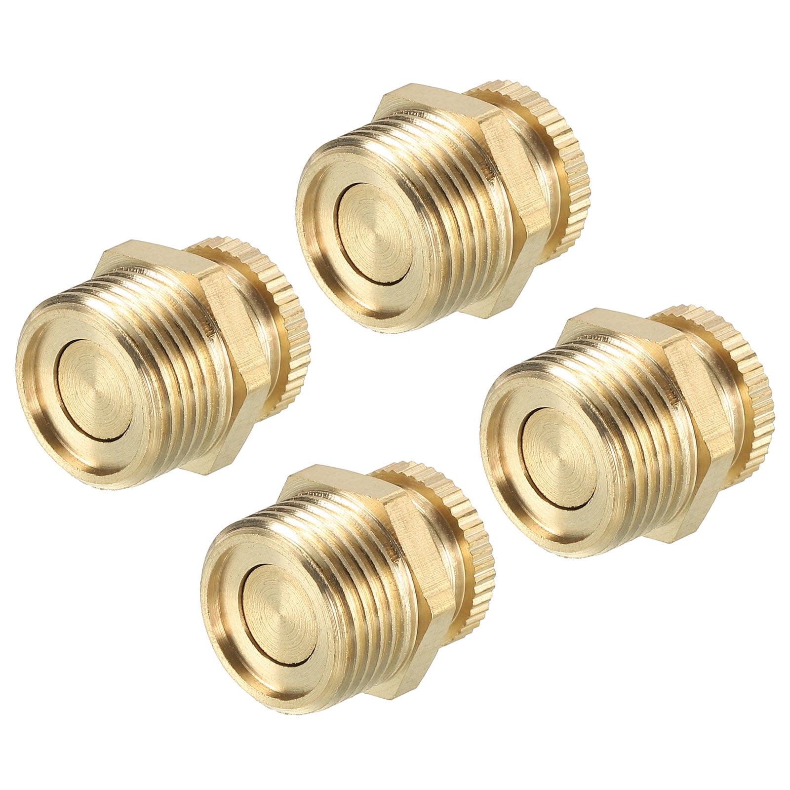 Uxcell Air Compressor Tank Drain Valve, 4 Pack G 3/8" Brass Air ...