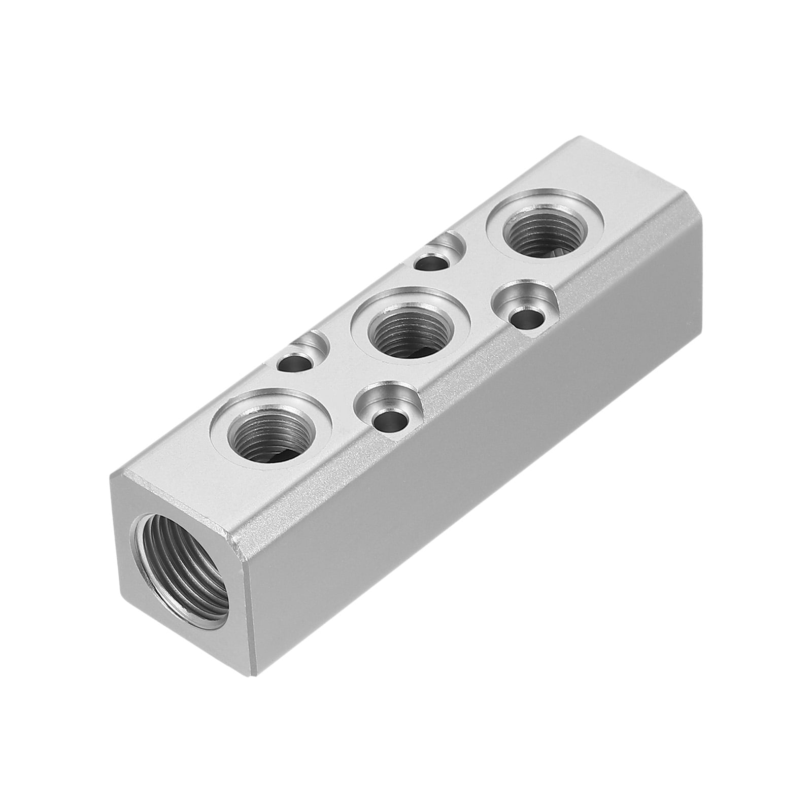 Uxcell Air Manifold, 3 Way 5 Port 1/4" Output Port 1/2" Supply Port Air ...