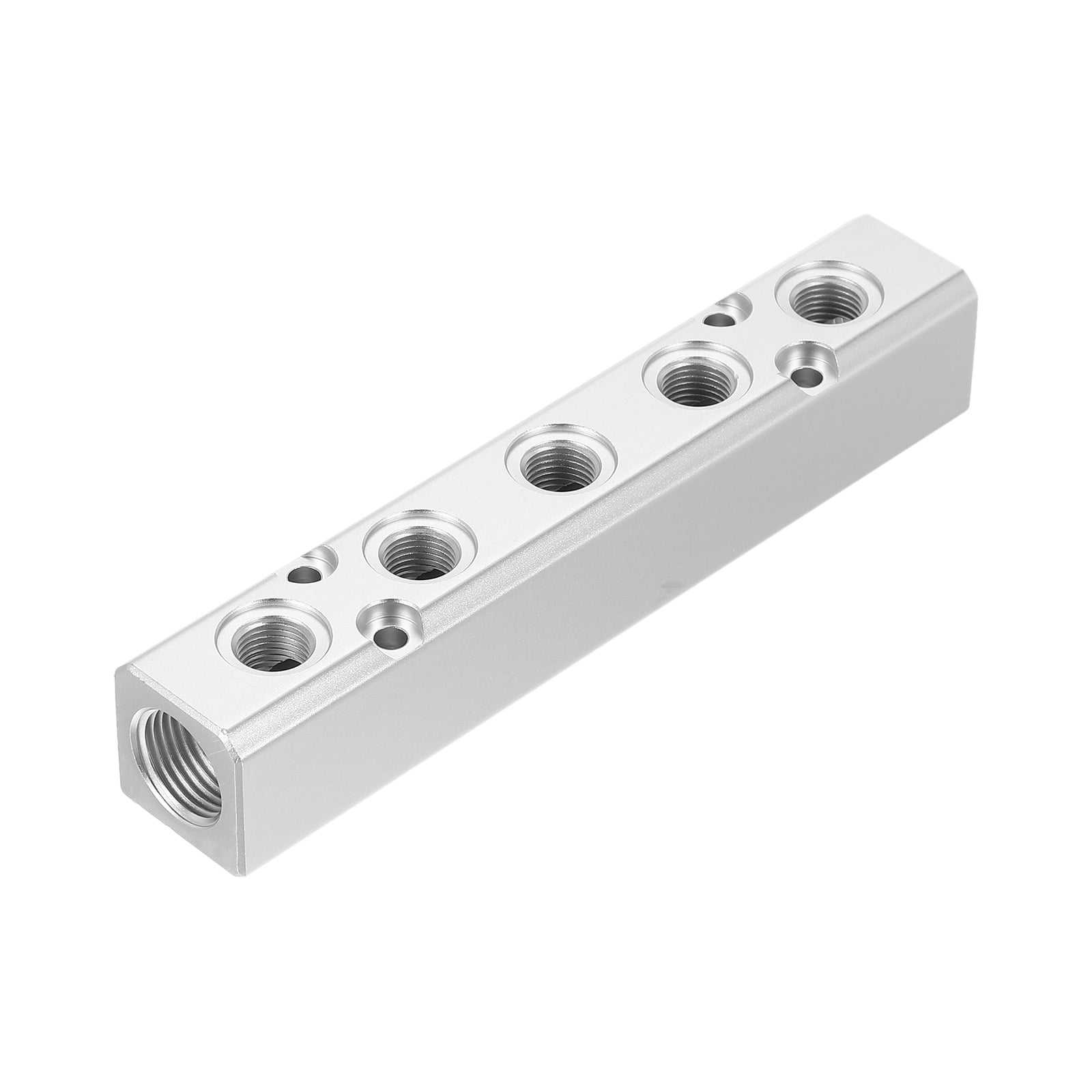 Uxcell Air Manifold, 5 Way 7 Port 1/4" Output Port 1/2" Supply Port Air ...