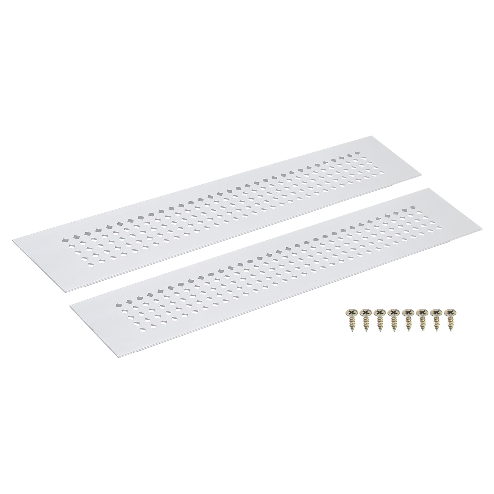 Uxcell Air Vents Cover, 2Pcs 250 x 50mm Aluminum Alloy Rectangle Air ...