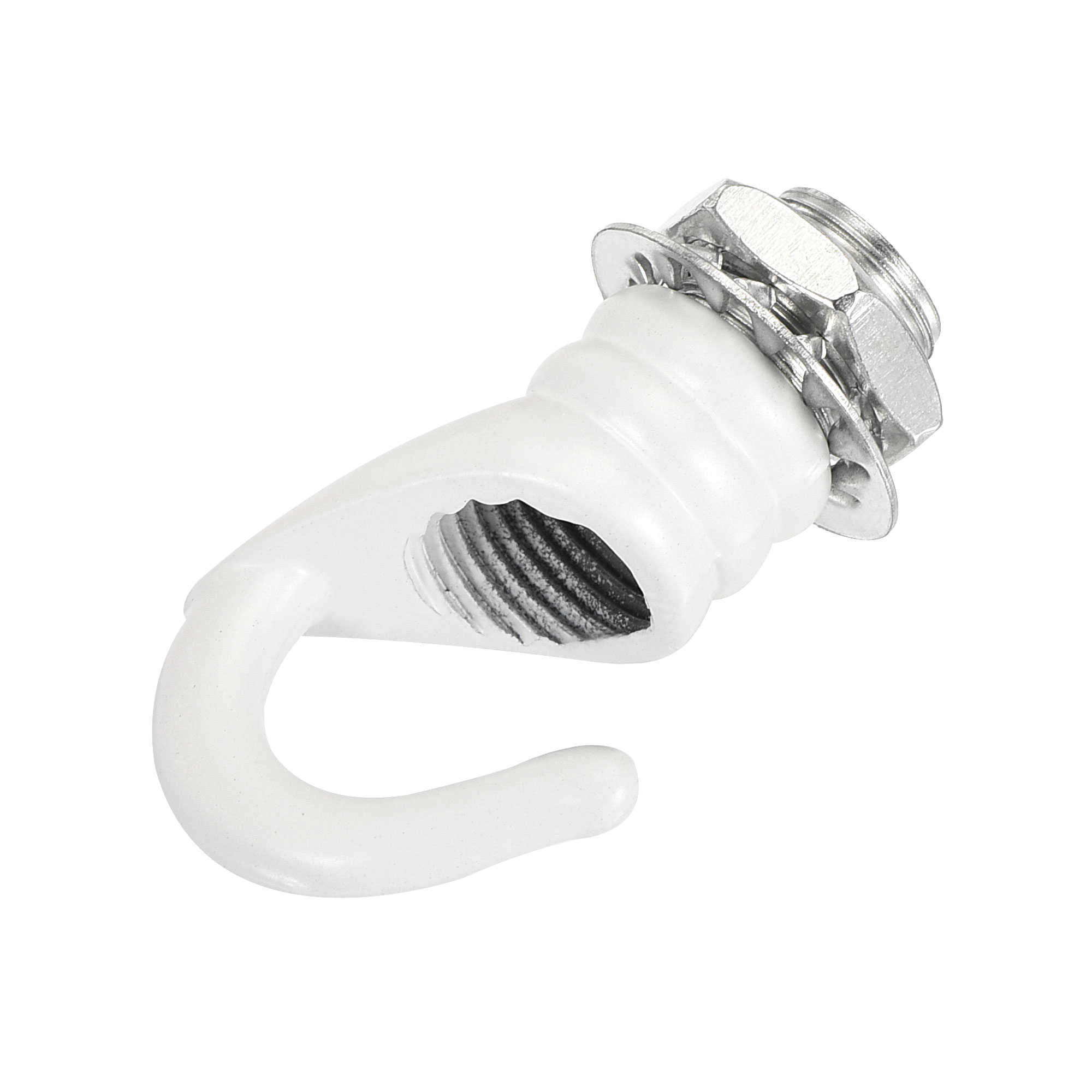 Uxcell Alloy Ceiling Hook Fixtures Accessories 0.91" x 1.22"(W*H) White ...