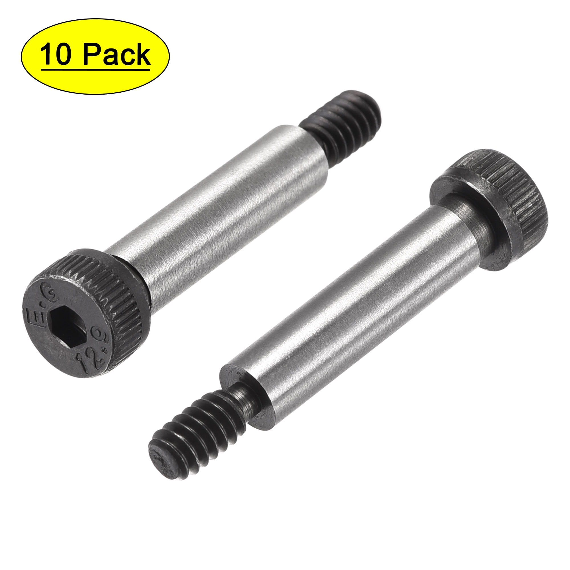 Uxcell Alloy Steel Socket Head Shoulder Bolts, 1" x1/4" Shoulder, #10 ...