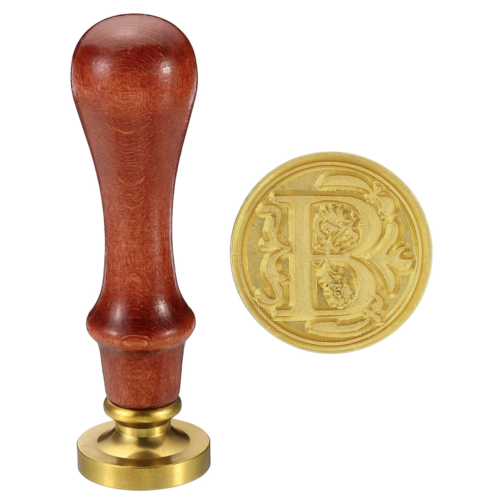 Uxcell Alphabet B Wax Seal Stamp Initial Letter Sealing Wax Stamp Retro ...