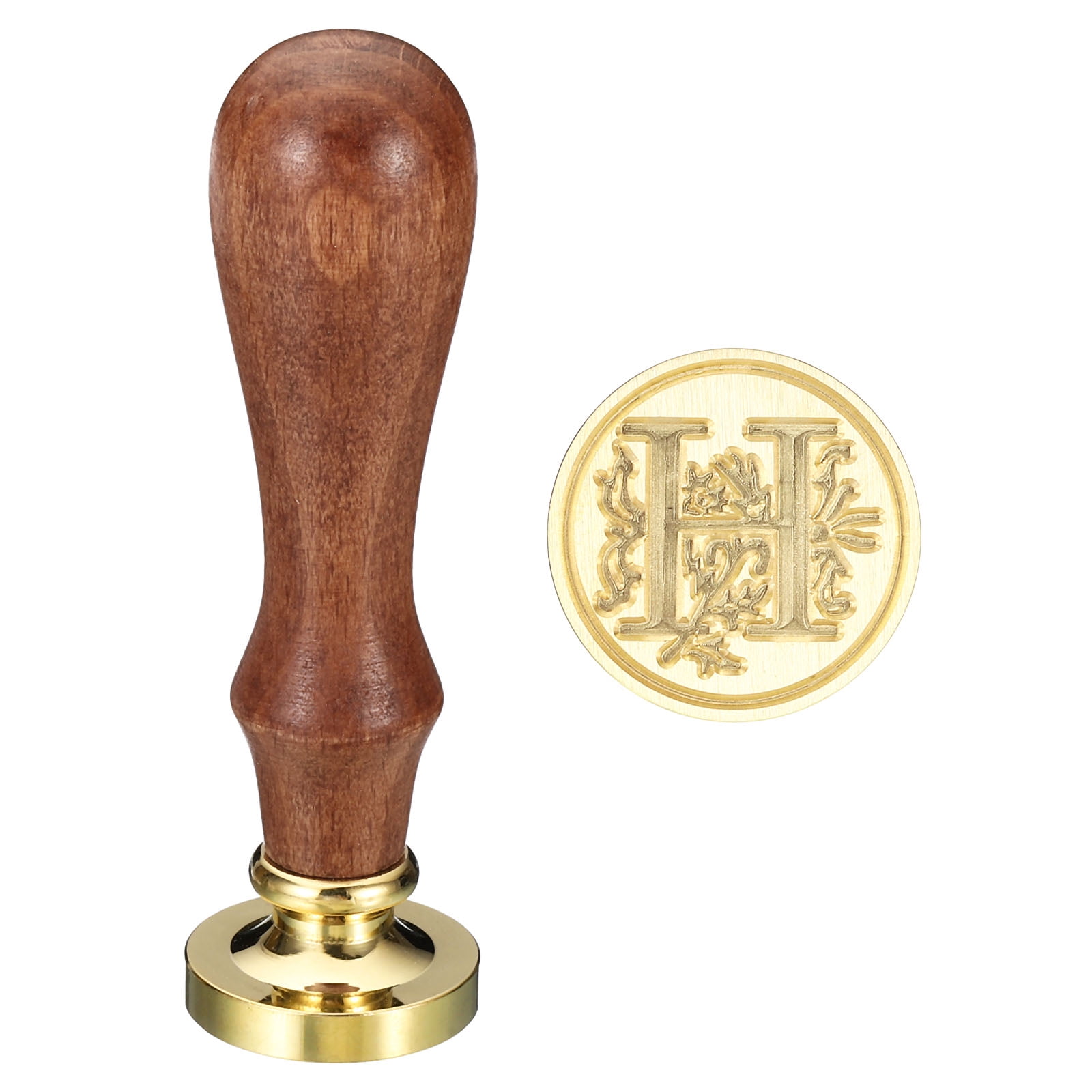 Uxcell Alphabet H Wax Seal Stamp Initial Letter Sealing Wax Stamp Retro ...