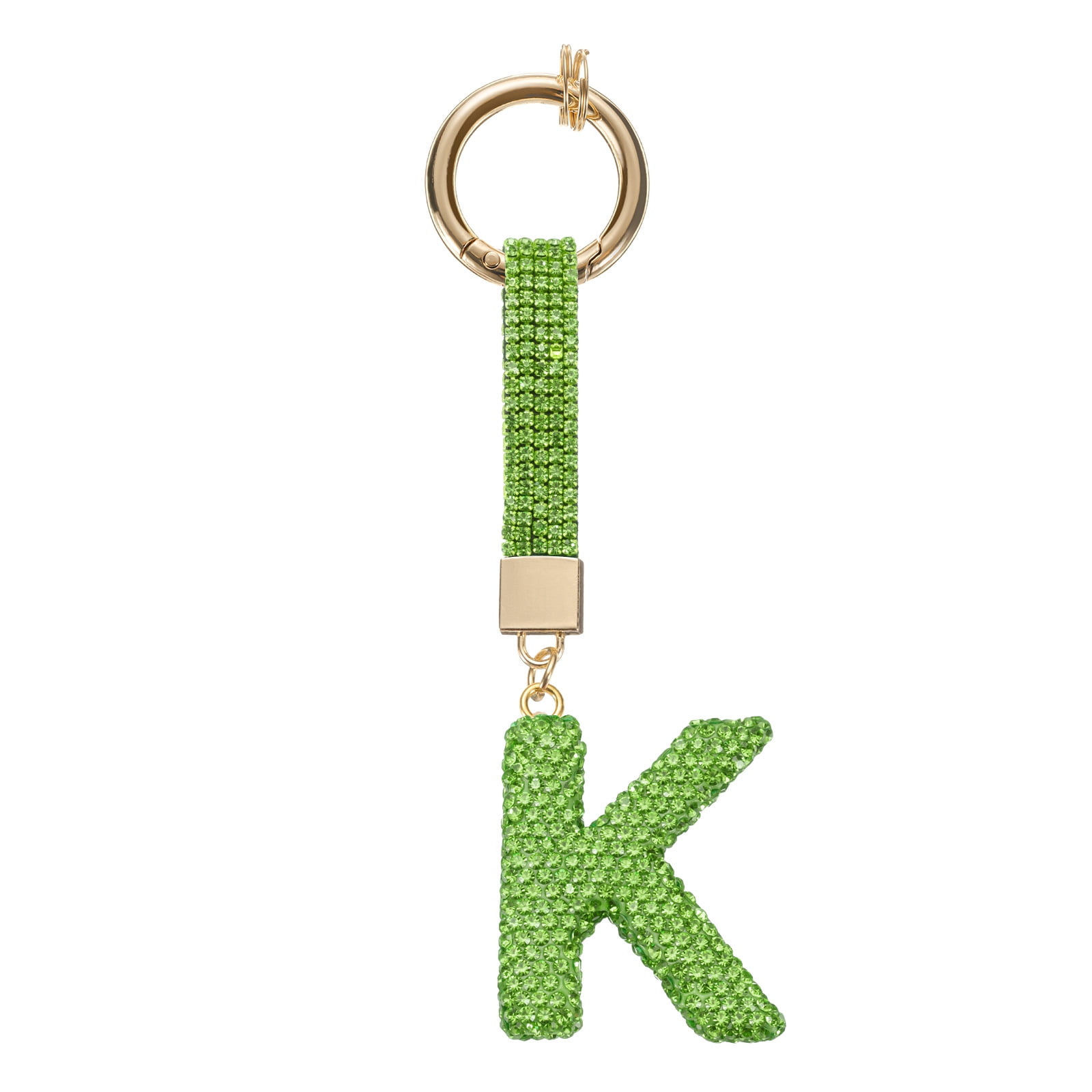 Uxcell Alphabet K Letter Charm Rhinestone Alphabet Charm for Jewelry ...